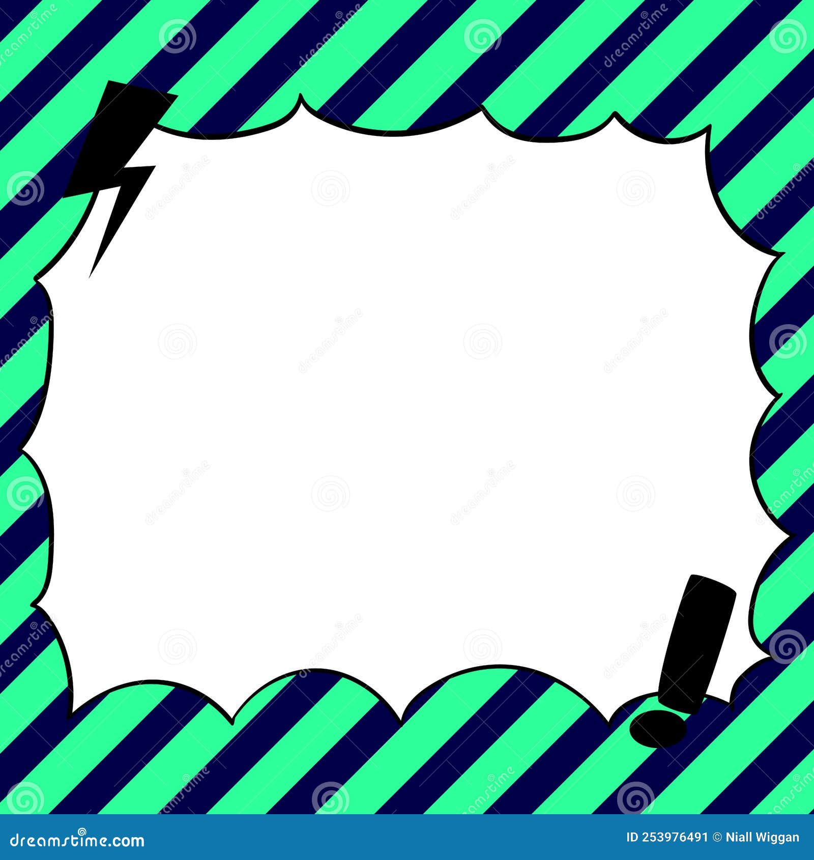 Comics Design Frames. Beautiful Photo Frame Set with Boom Bubbles for ...