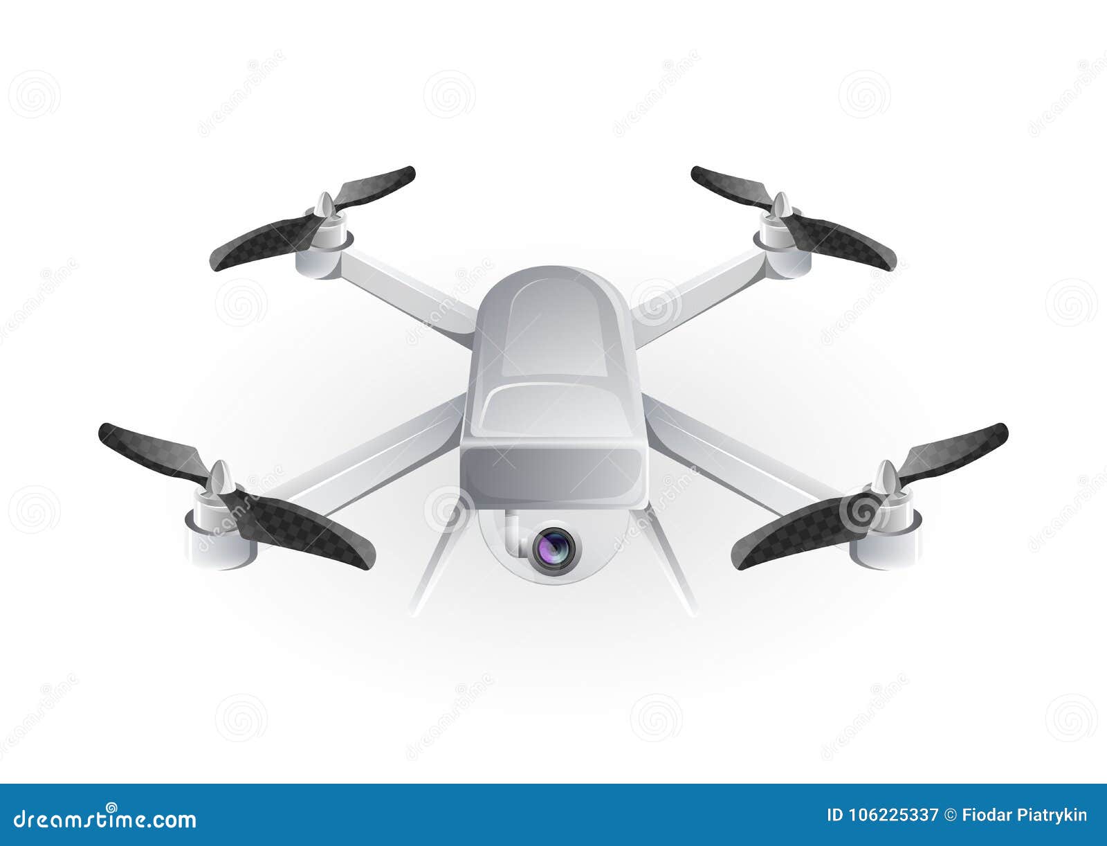 Design of Drone Copter Vector Stock Vector - Illustration of robot ...
