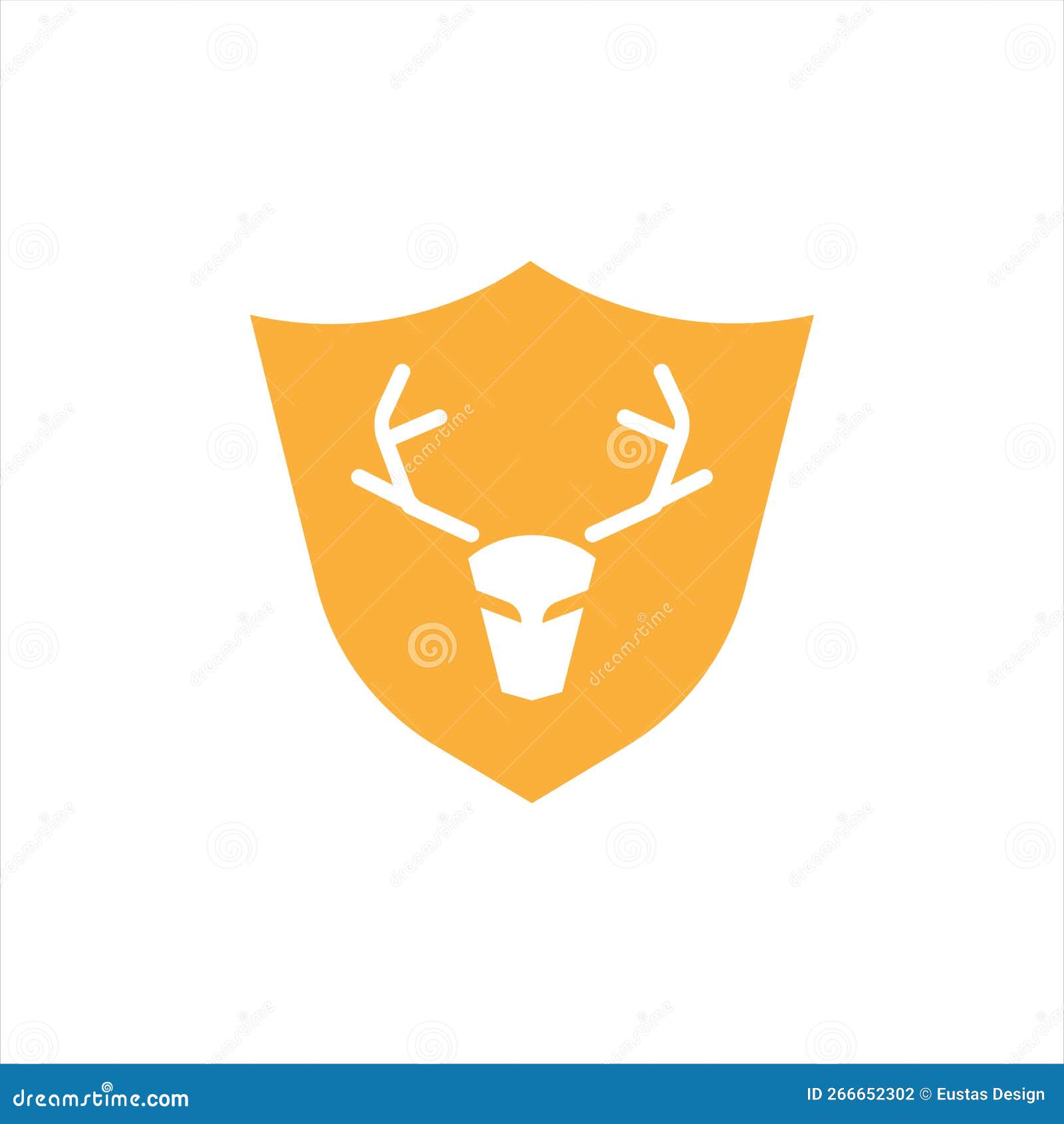 Design du logo cerf illustration de vecteur. Illustration du andouiller ...