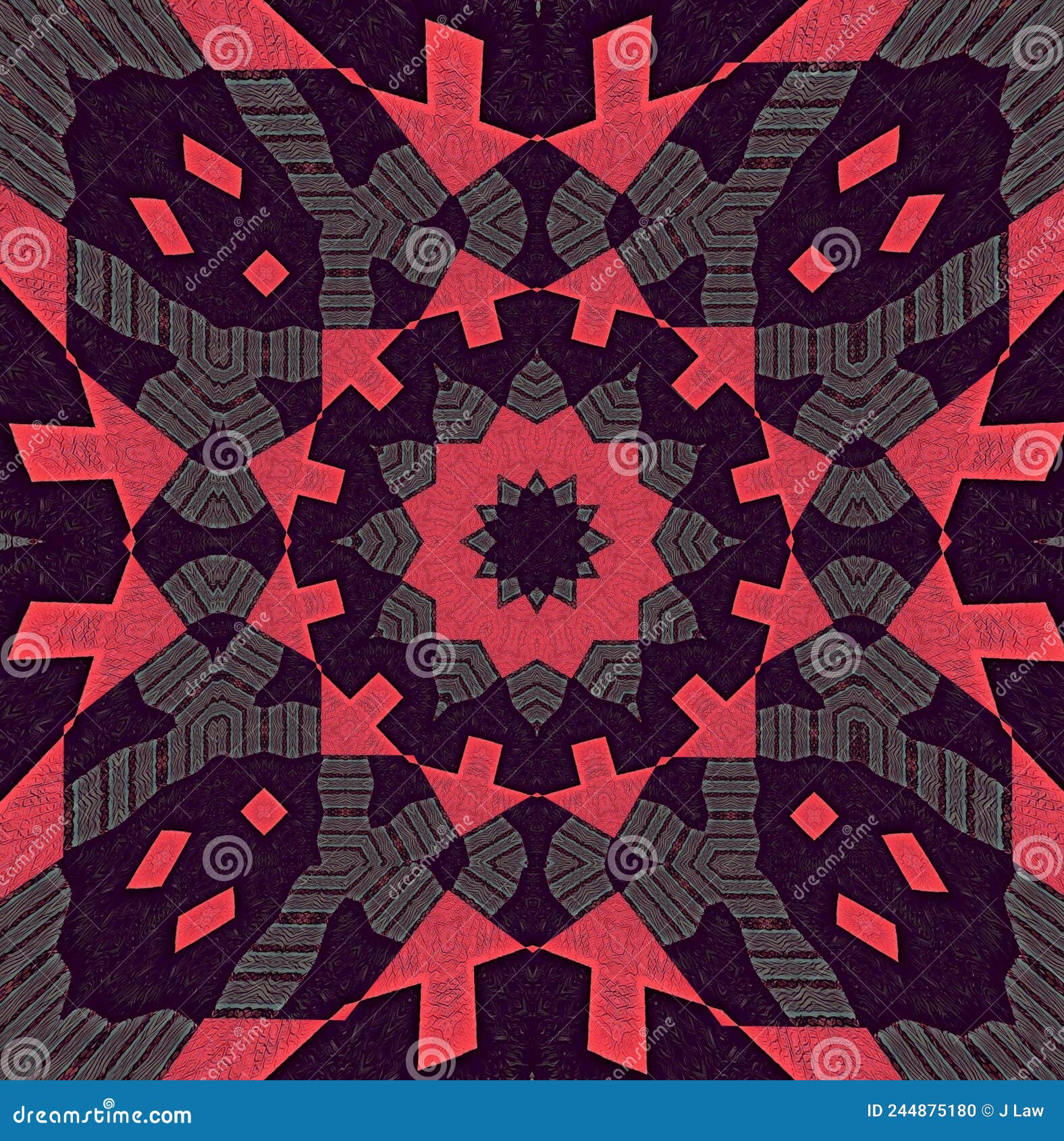 Design from Dull Red and Grey Arrows with Drop Shadows Stock ...