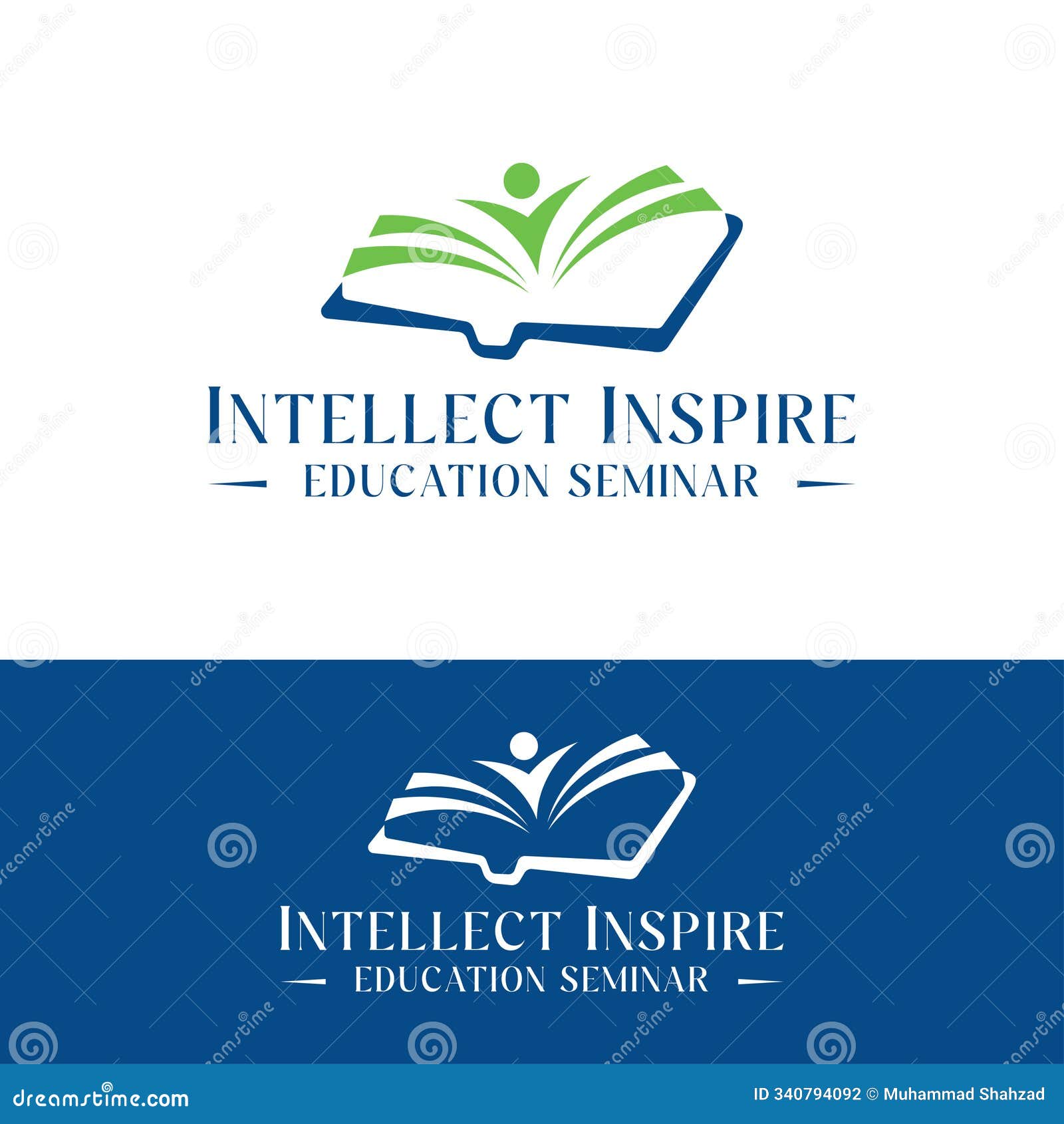 Design a Education Seminar Logo in Vector Stock Illustration ...