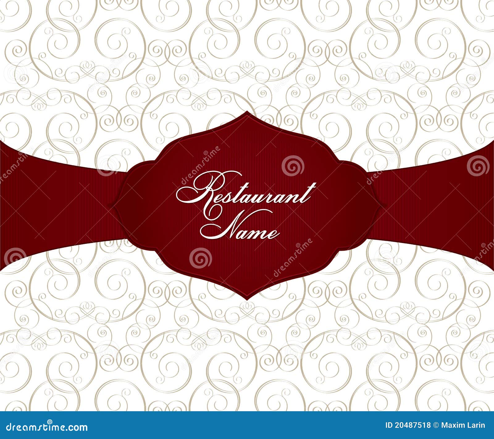 Design an Elegant Menu & Label Stock Vector - Illustration of pattern ...