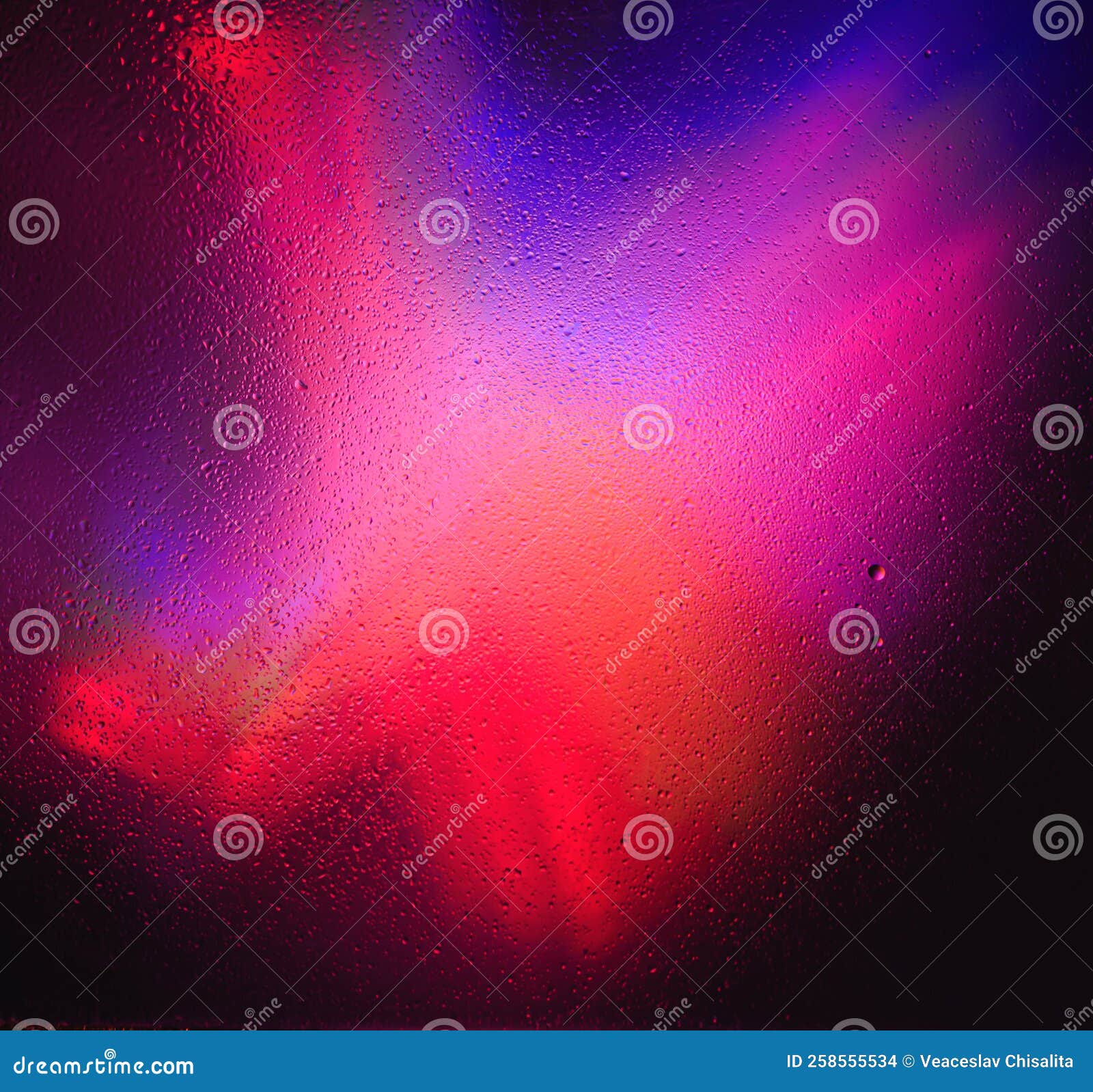 Multicolored Abstract Background with Transparent Water Drops Stock ...