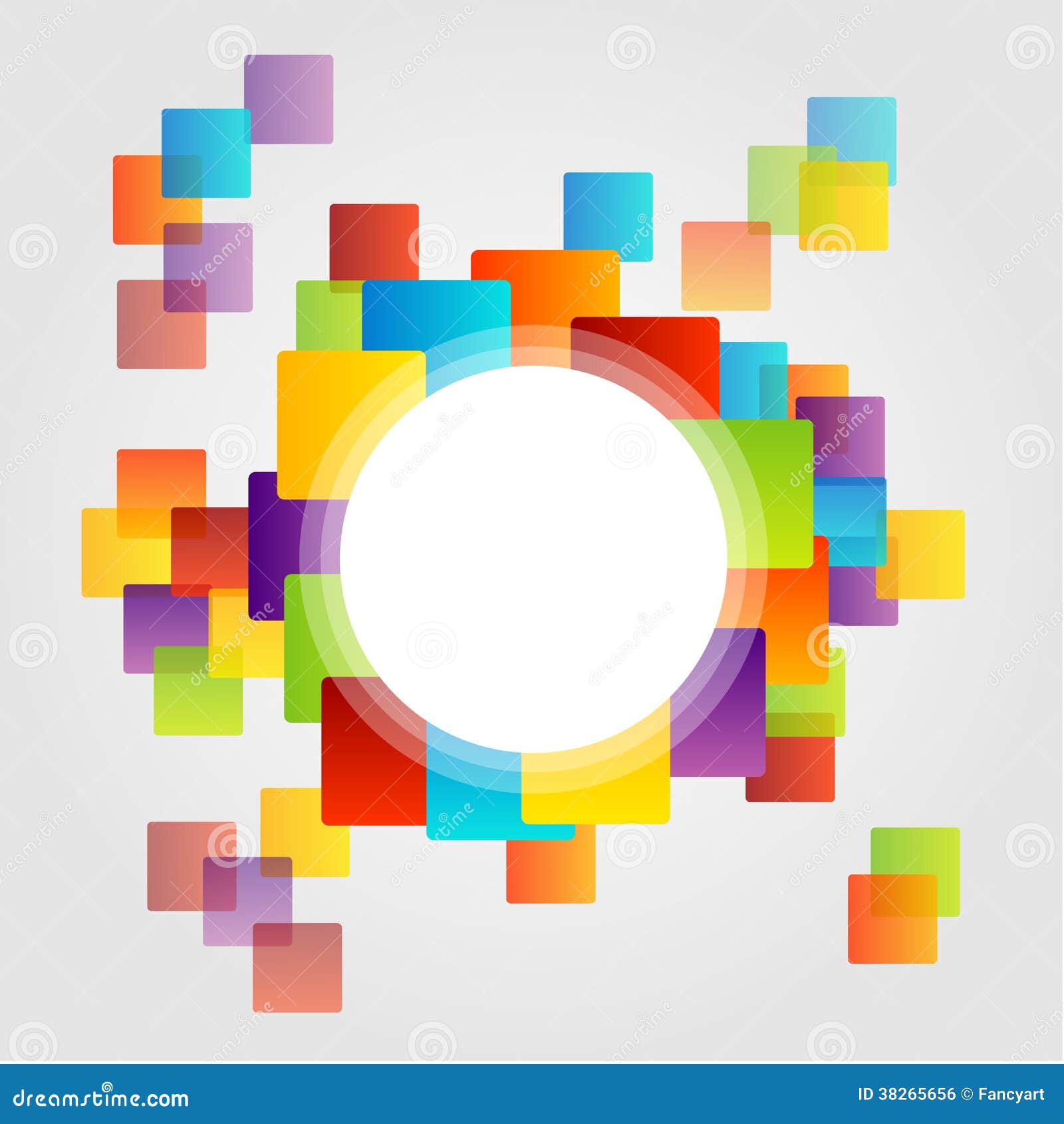 Design Element with Colorful Squares Stock Illustration - Illustration ...