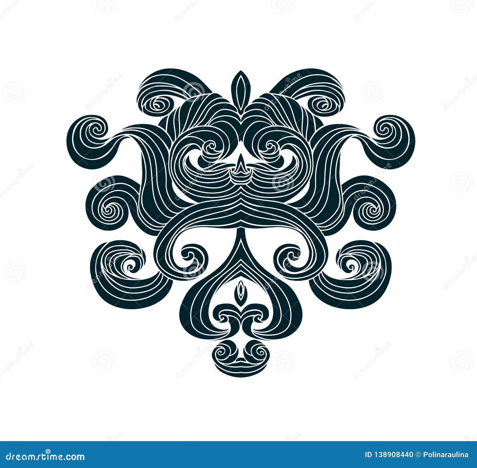 Gothic Vector Design Element.Swirls Graphic Design Element. Stock Photo ...