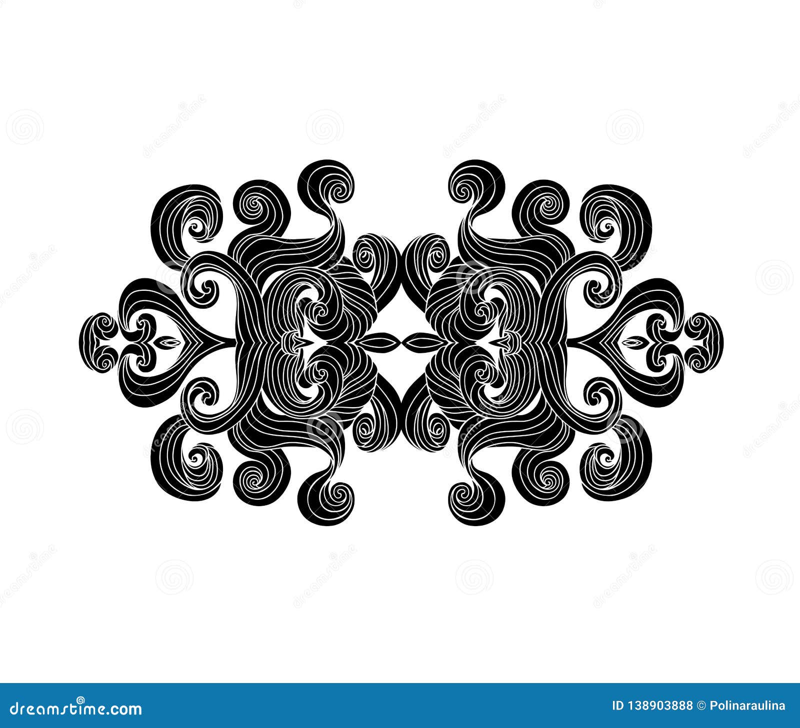 Design element with curls. stock photo. Illustration of beard - 138903888