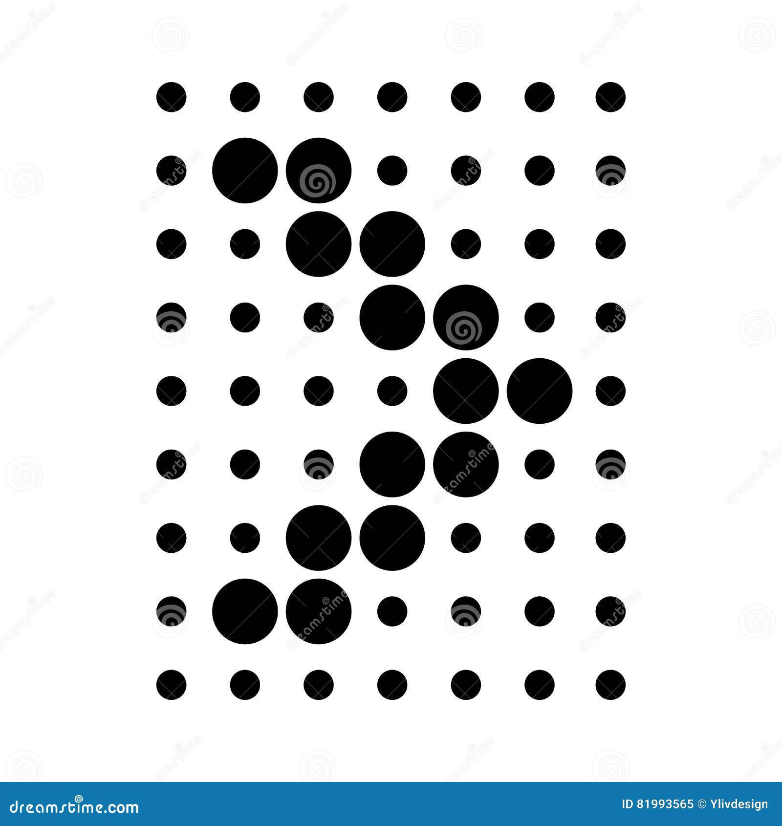 Design Element with Dots Arrow Icon, Simple Style Stock Vector ...