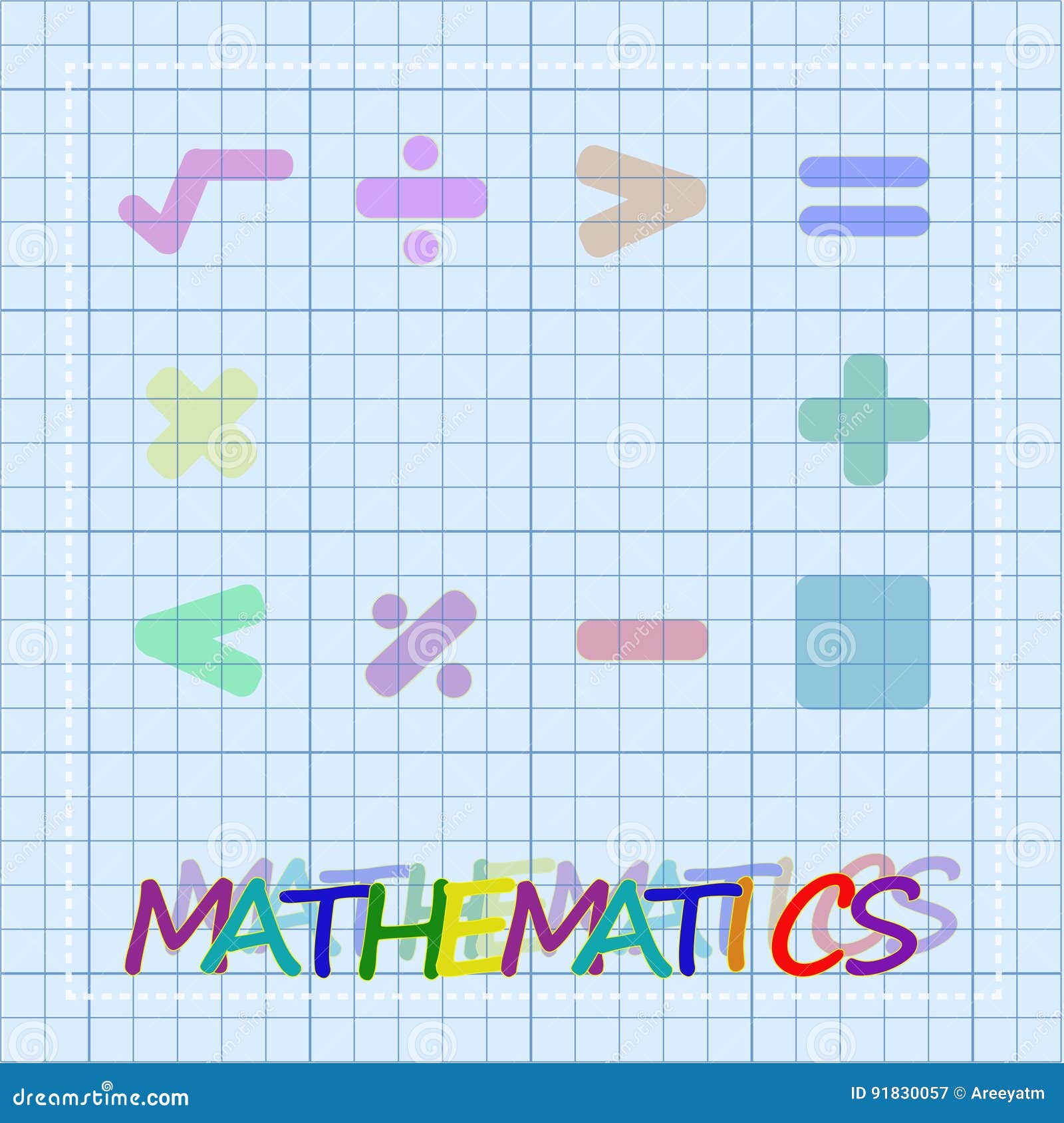 Design element grid paper. stock illustration. Illustration of pastel ...