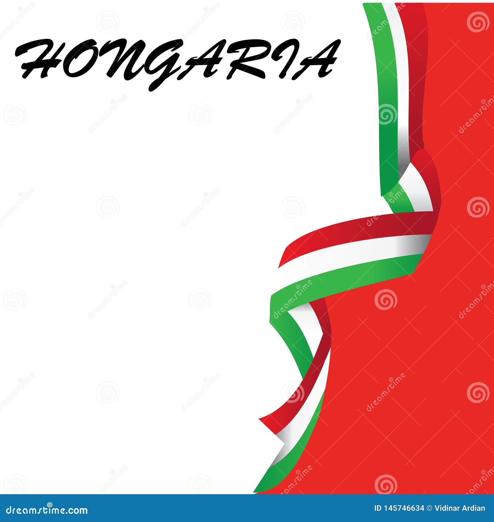 Design Element for HONGARIA National Flag - Vector Stock Vector ...