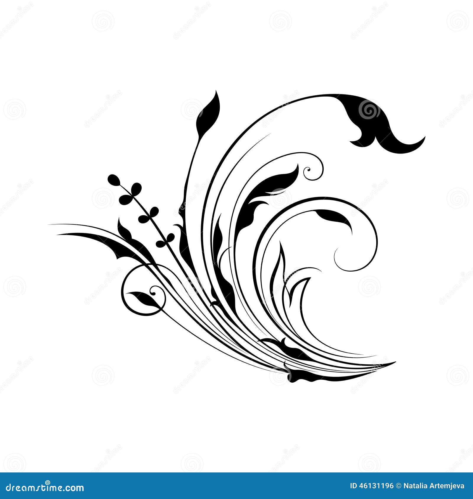 Design element (swirls) 10 stock vector. Illustration of isolated ...