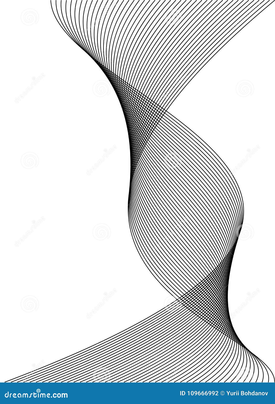 Design Element Wavy from Many Parallel Lines28 Stock Vector ...