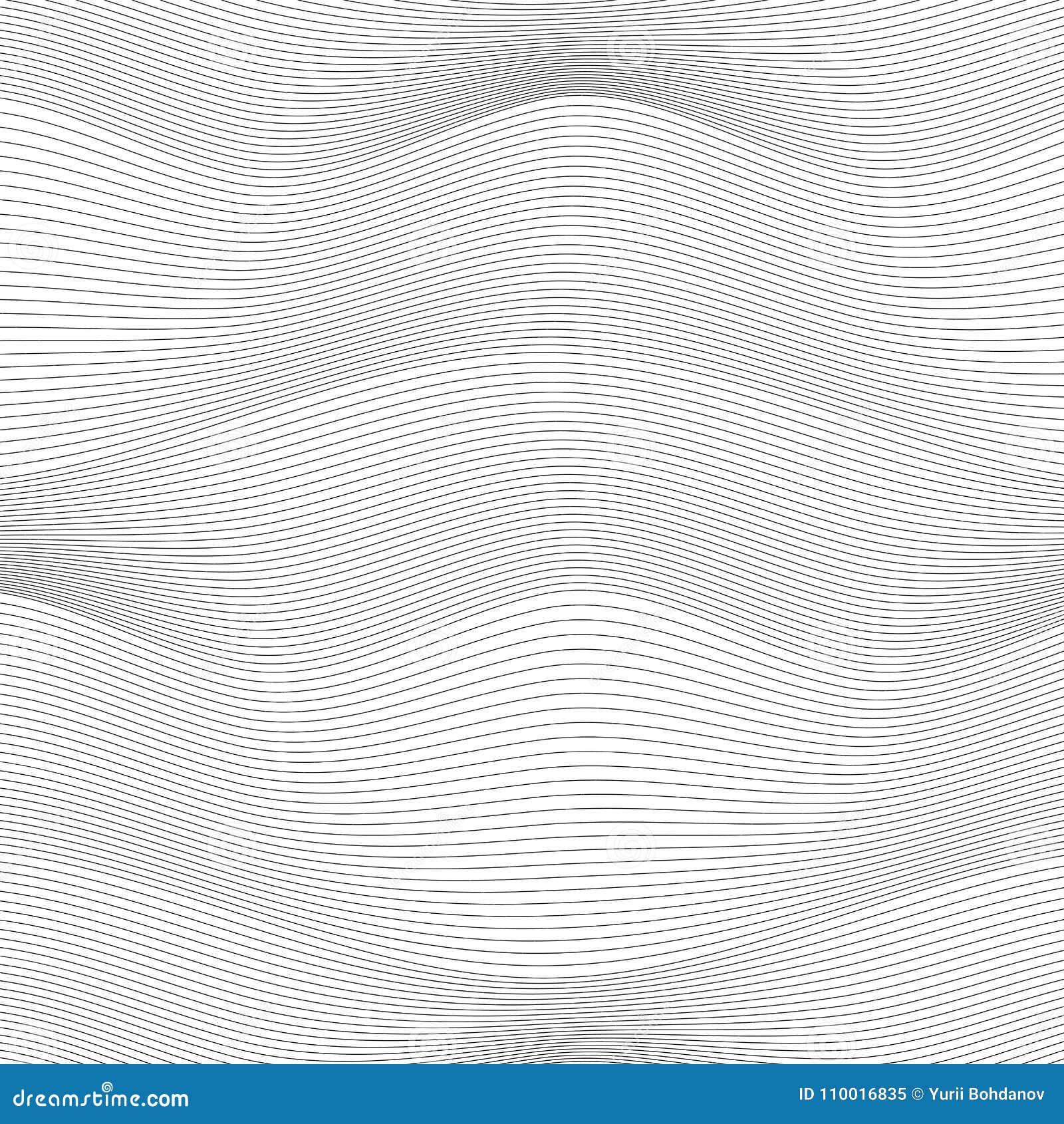 Design Element Wavy Ribbon from Many Parallel Lines09 Stock Vector ...