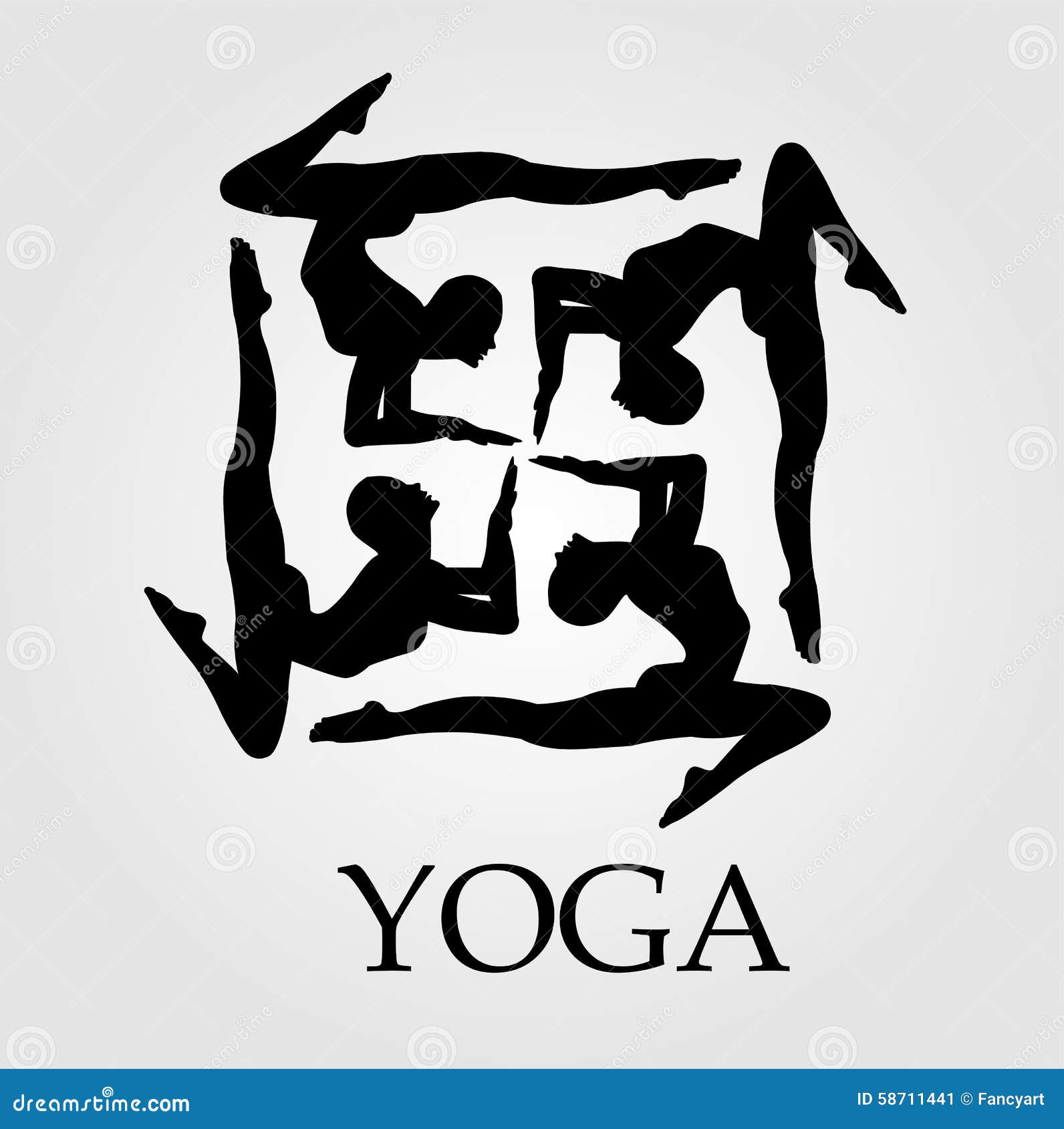 Design Element for Yoga Site Stock Vector - Illustration of aerobics ...