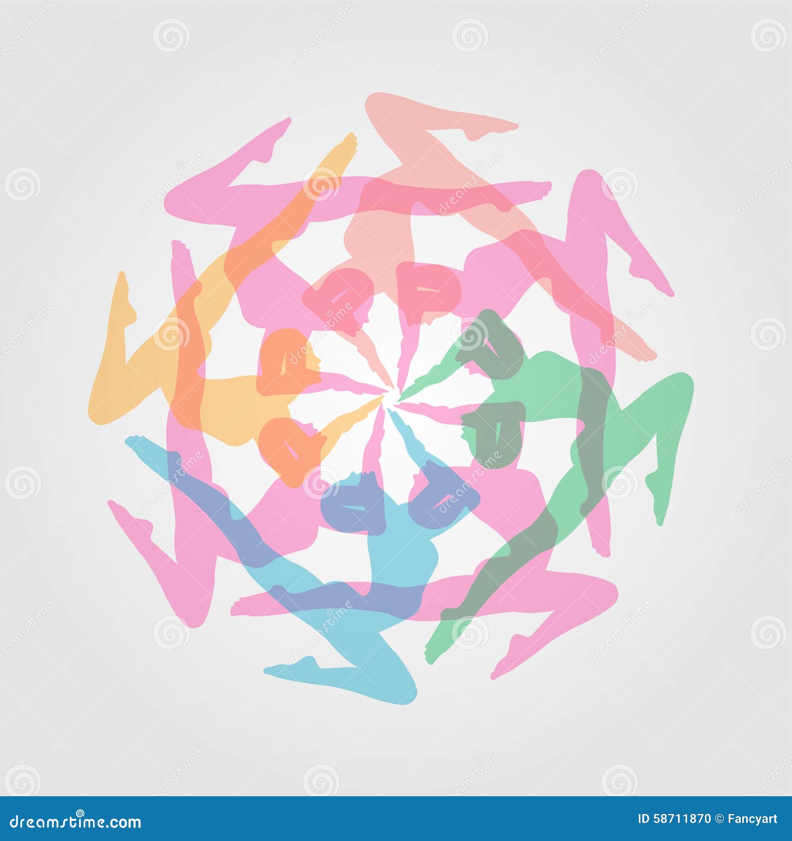 Design Element for Yoga Site Stock Vector - Illustration of attractive ...