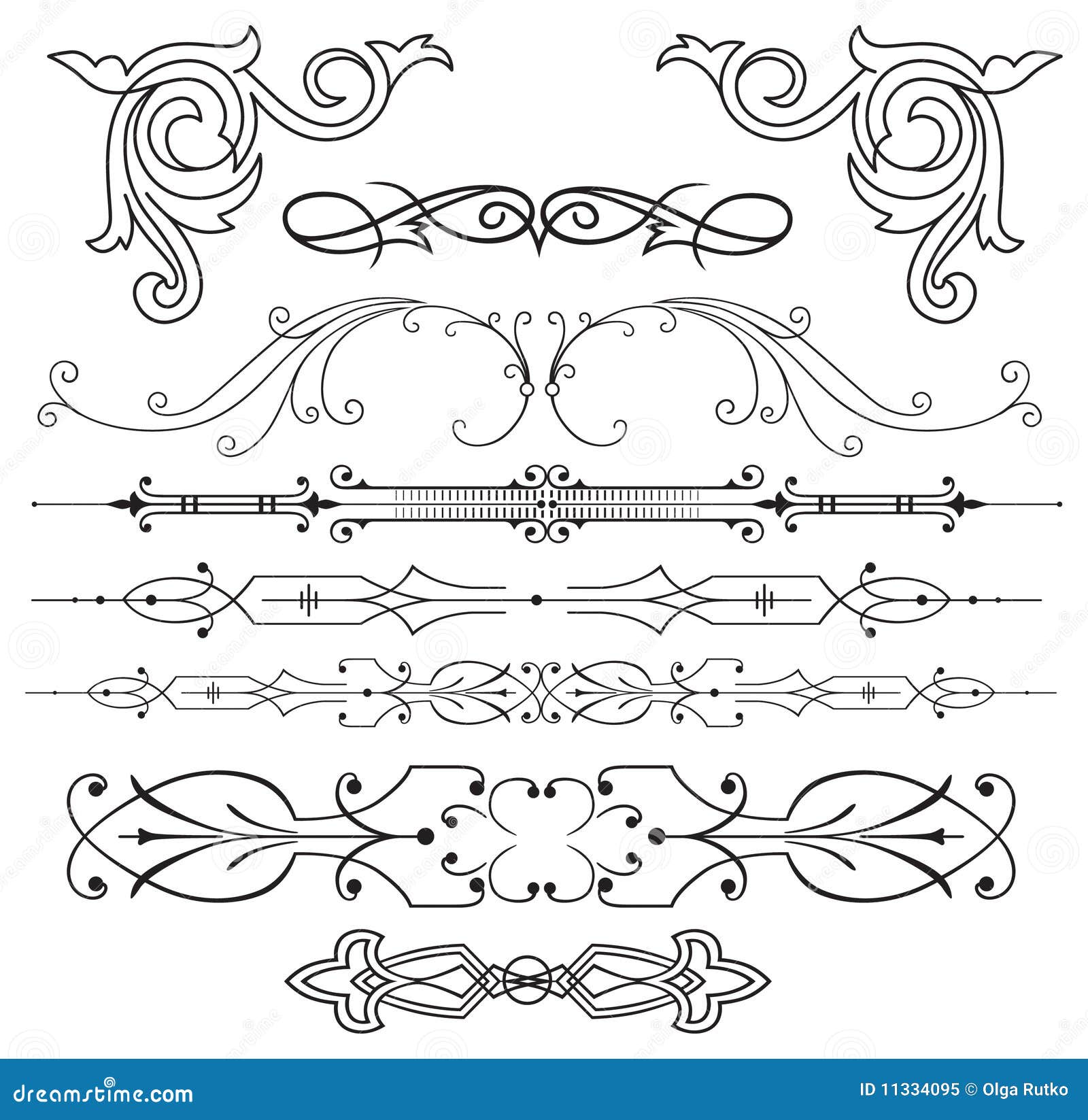 Design elements stock vector. Illustration of print, luxury - 11334095