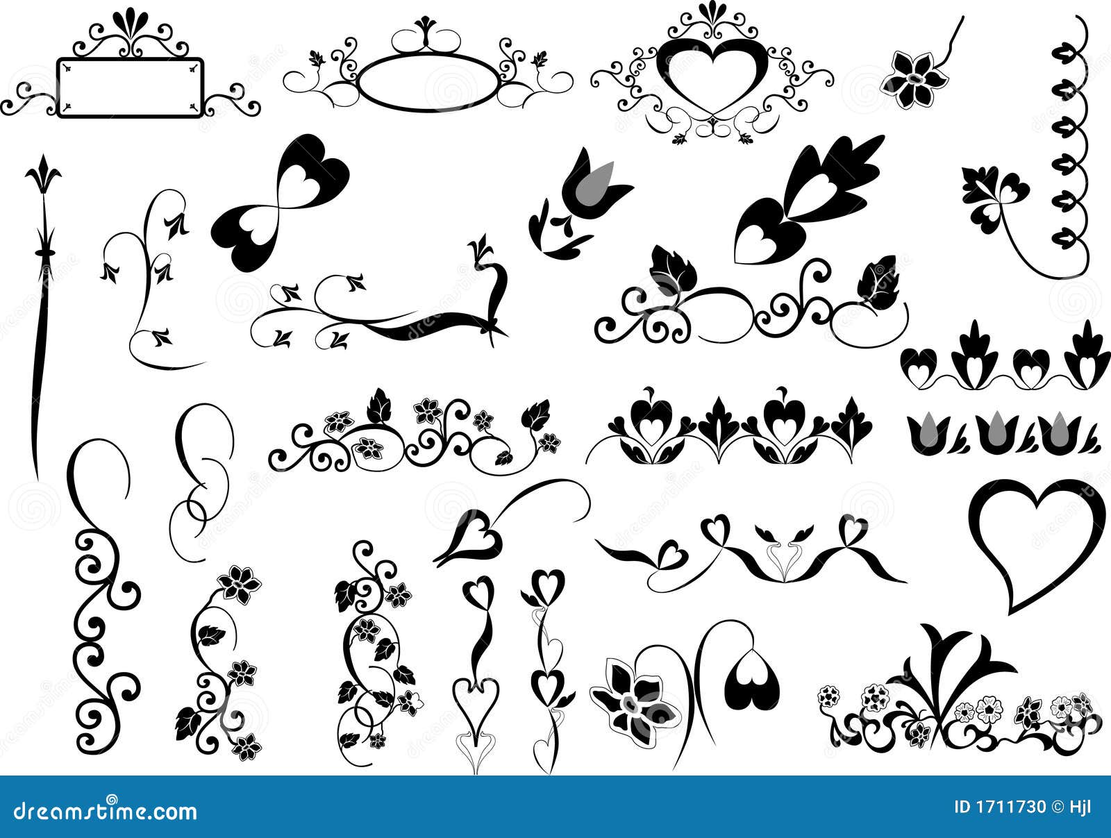 Design elements stock vector. Illustration of ornamental - 1711730