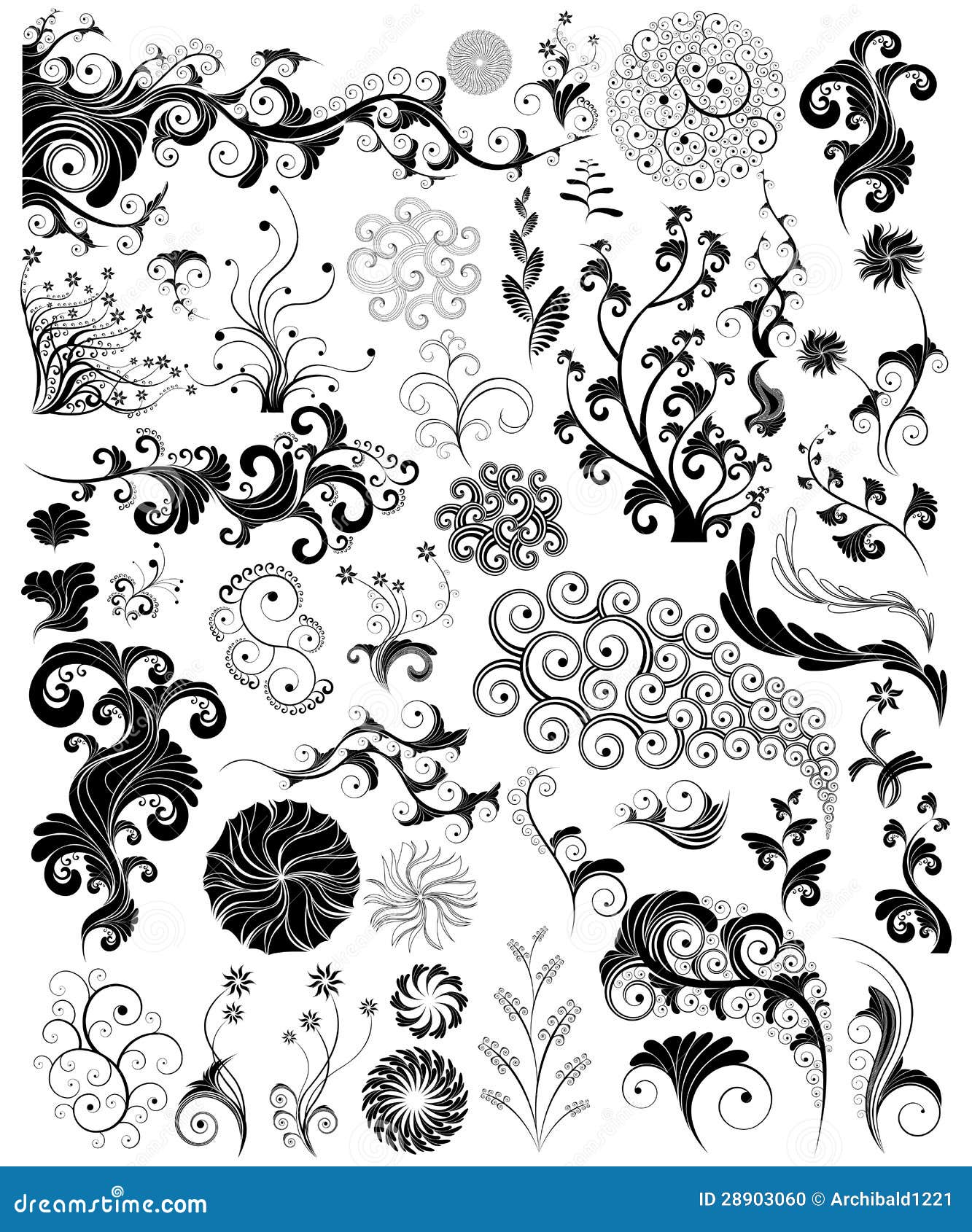 Design elements stock vector. Illustration of collection - 28903060