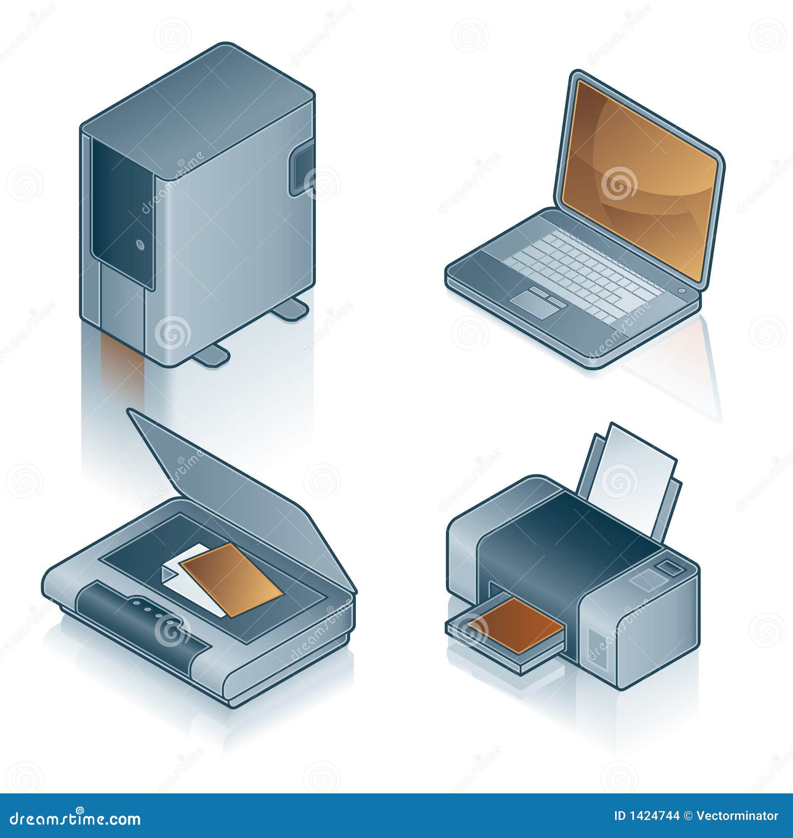 Design Elements 44a. Computer Icons Set Stock Vector - Illustration of ...