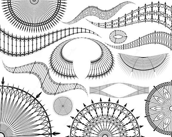 Design elements stock vector. Illustration of semi, design - 4520523