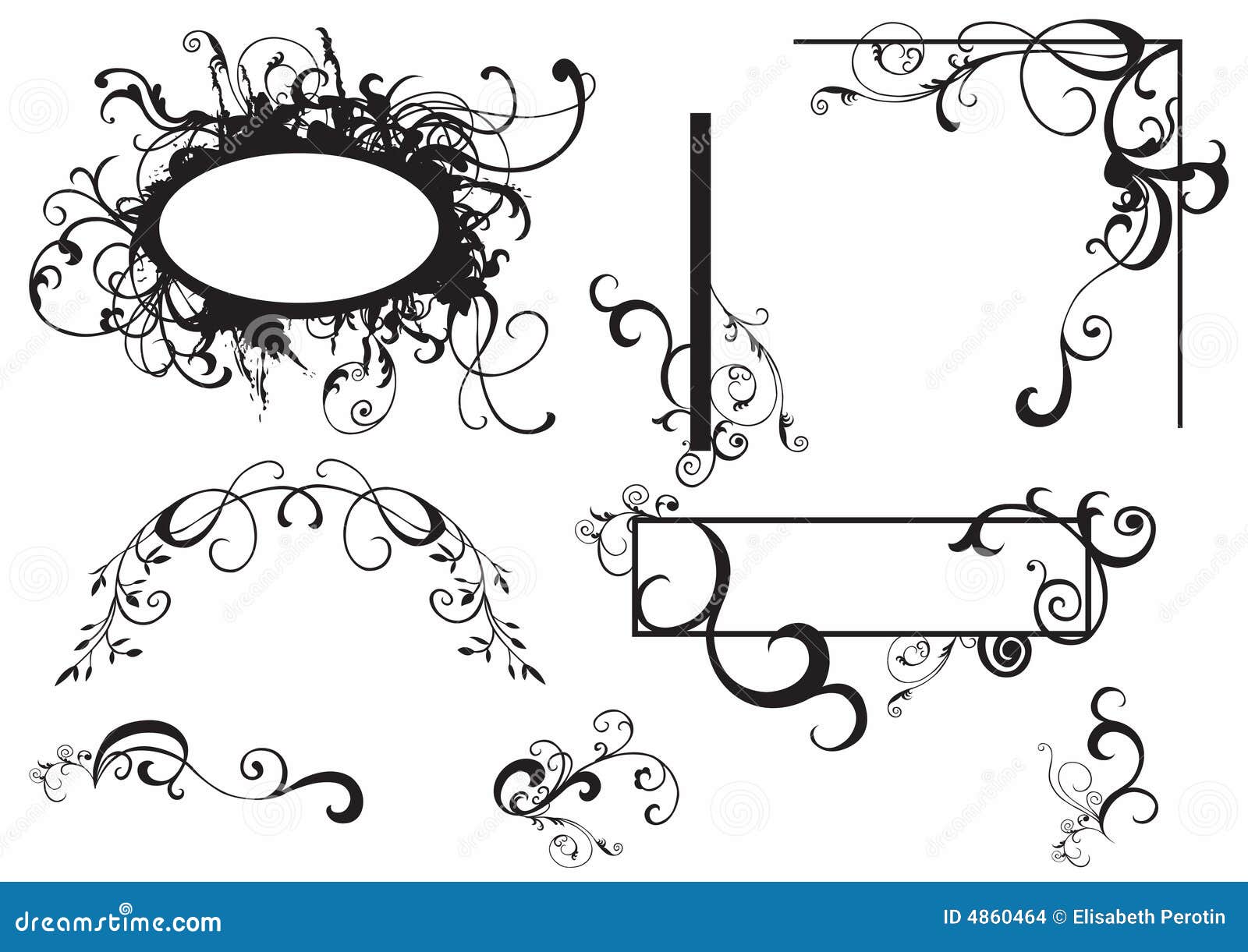 Design elements stock vector. Illustration of clip, pattern - 4860464