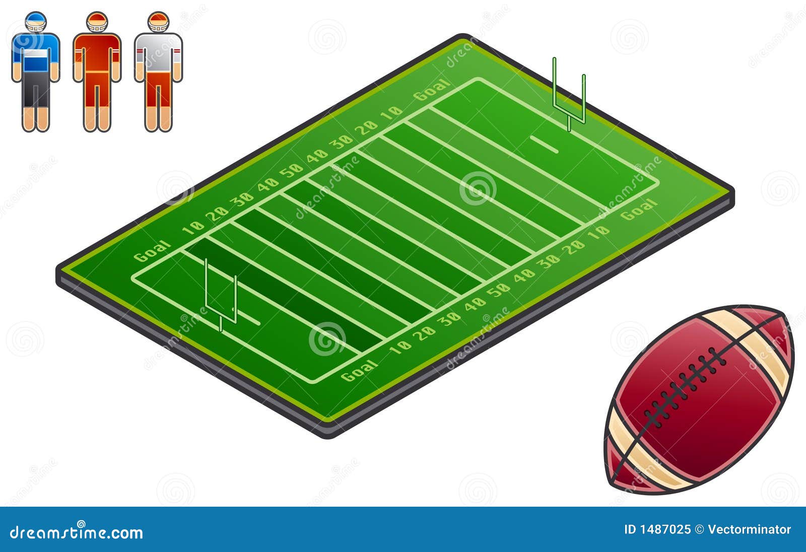 Set Of Sport Field. Handball And Basketball Court, Football Or Soccer ...