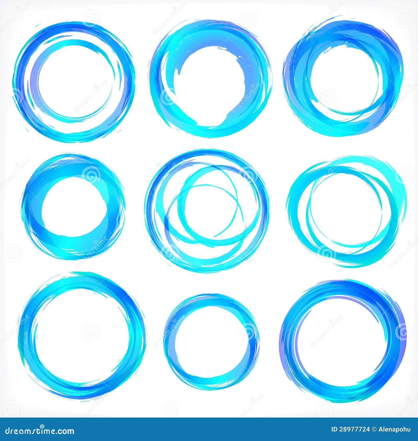 Design Elements in Blue Colors Icons. Set 2 Stock Vector - Illustration ...
