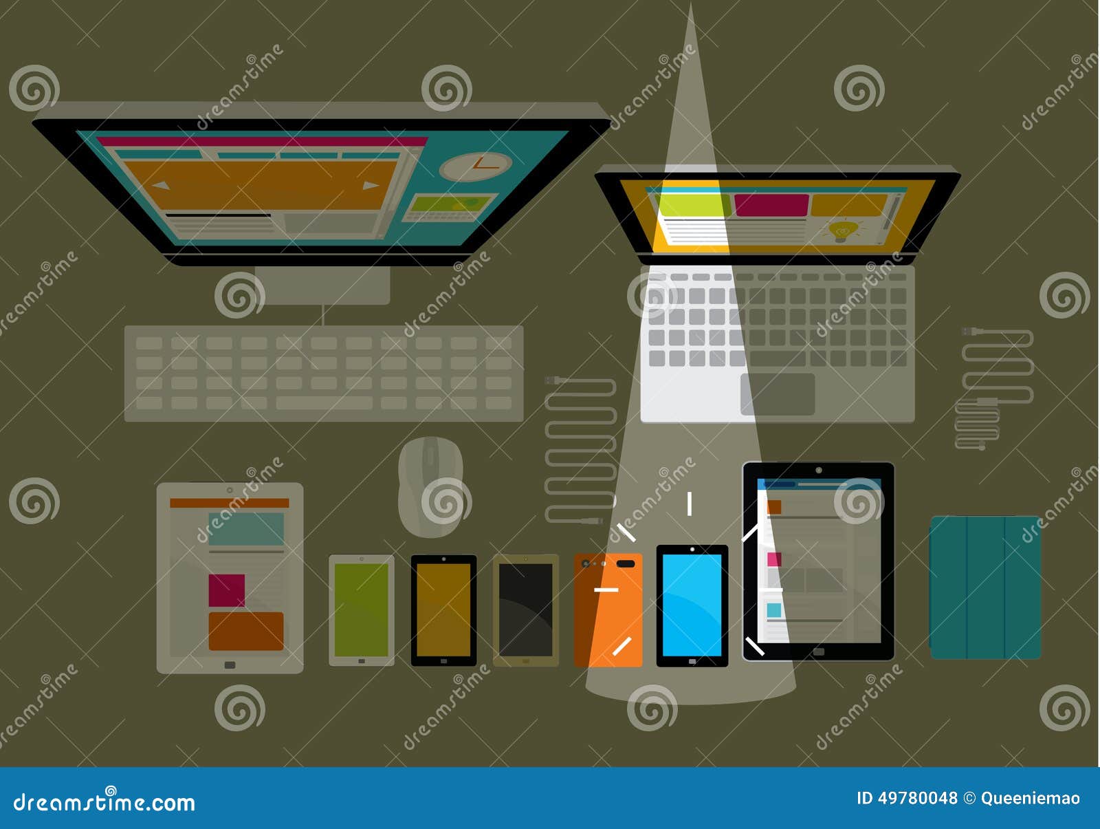 Design Elements For Business Social Networking Stock Illustration