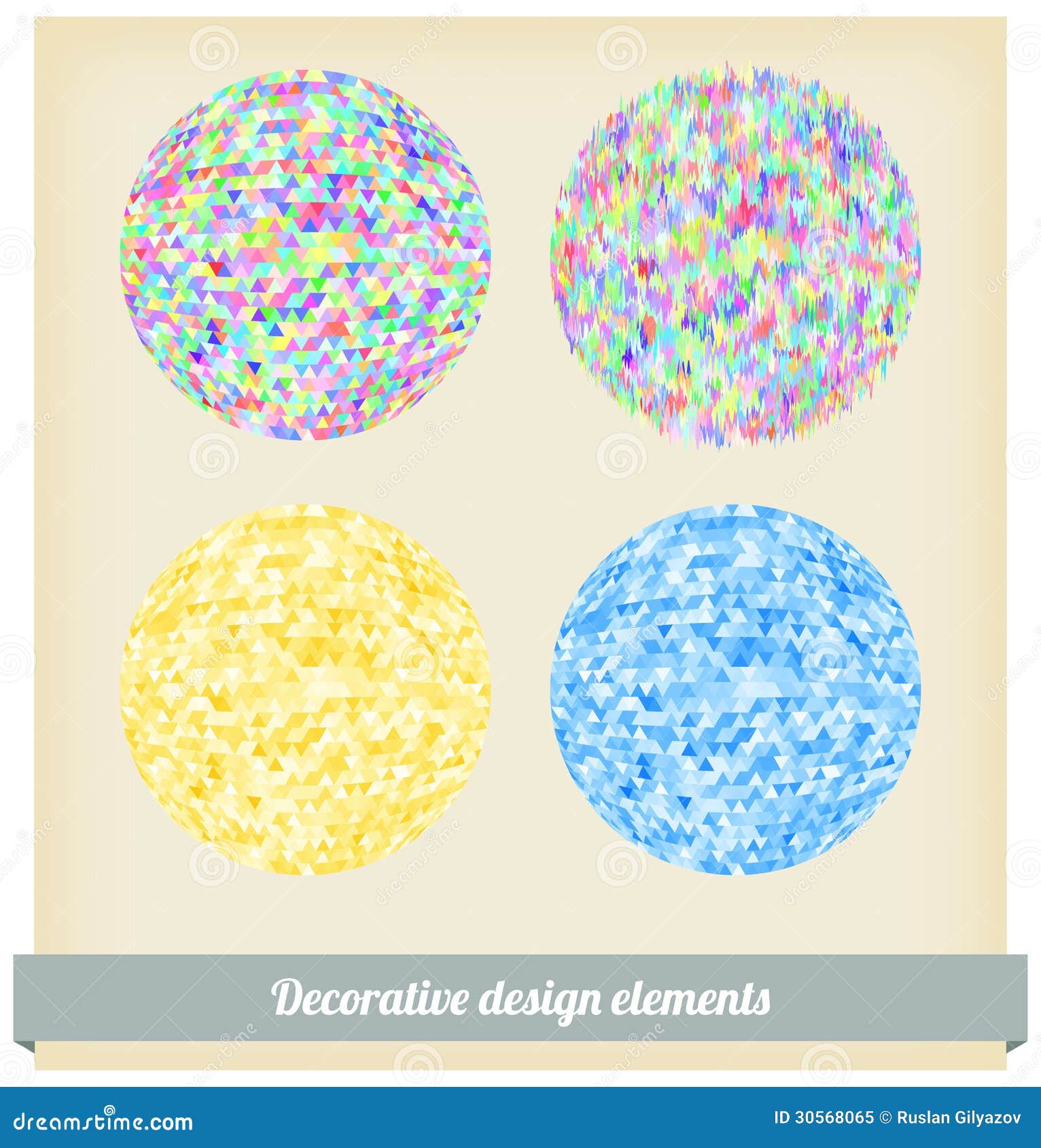 Design Elements Circle Origami Stock Vector - Illustration of design ...