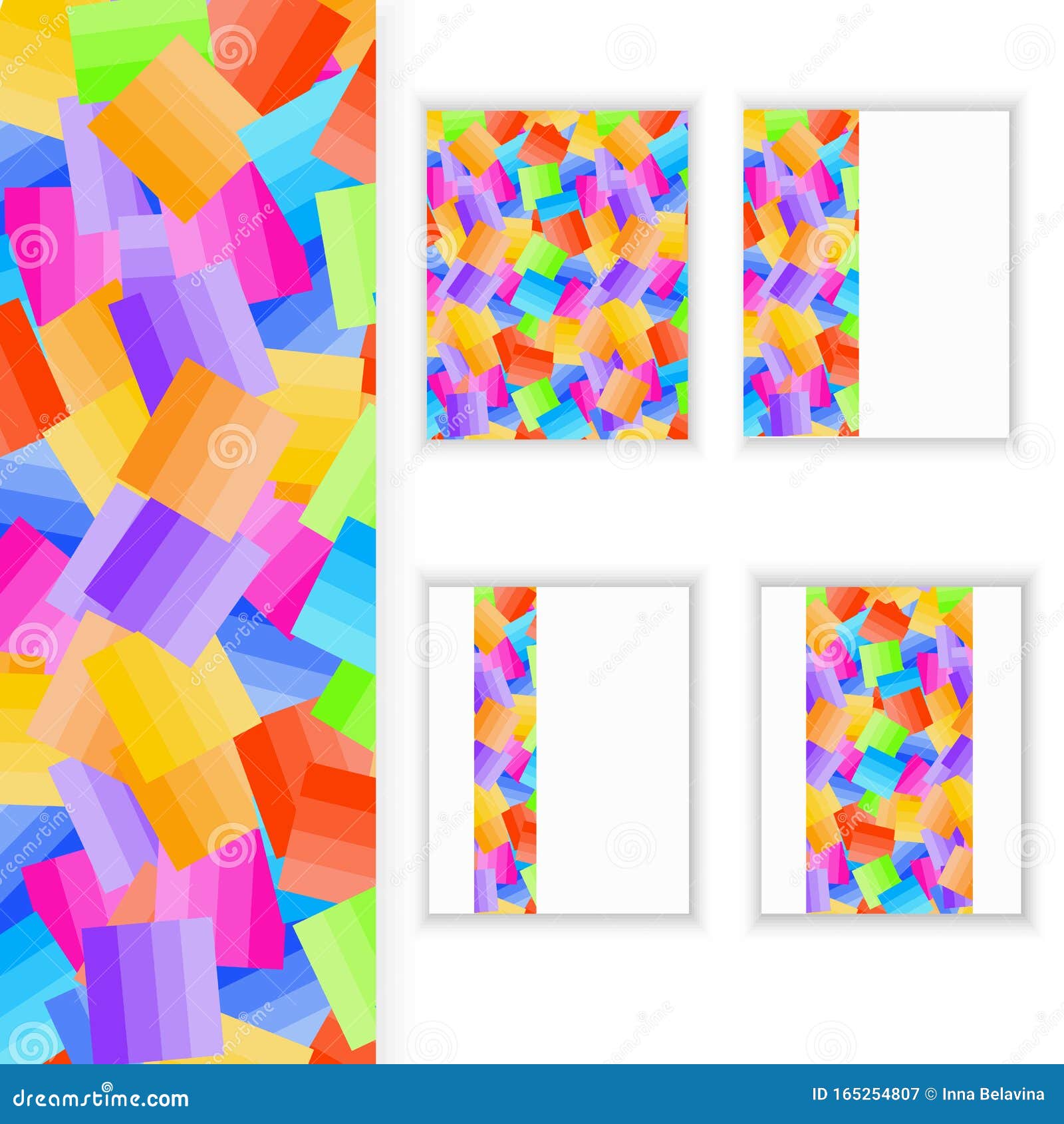 Design Elements with Colorful Background for Covers, Blanks. Bright ...