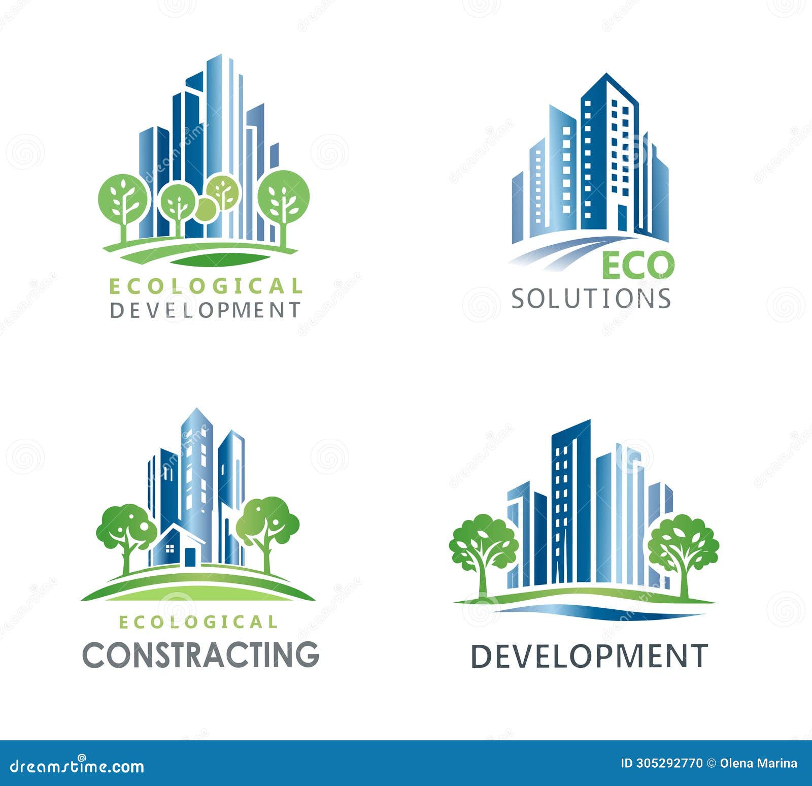 Design Elements for Ecological Construction Company Stock Vector ...