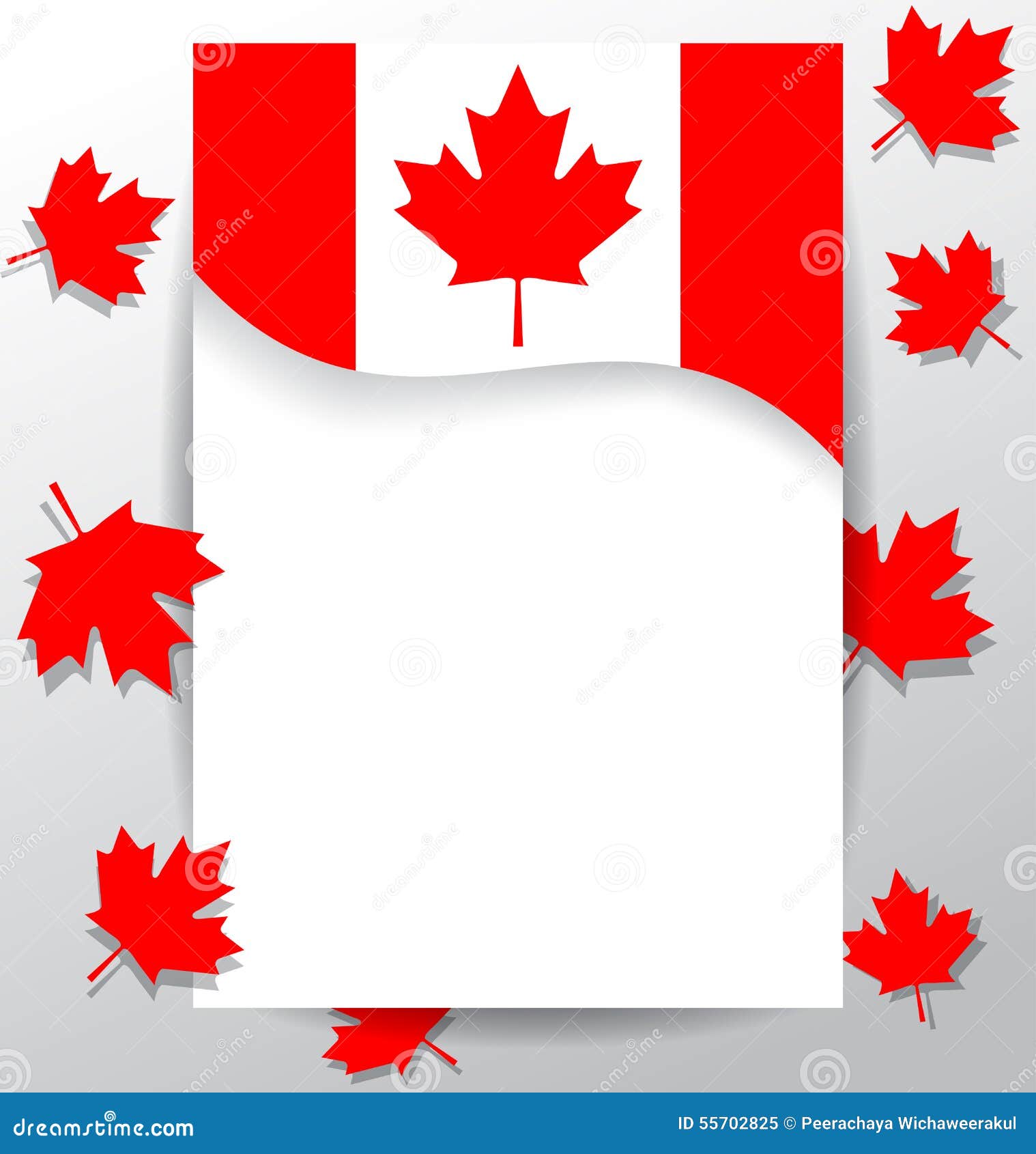 Design Elements Flag for the National Day of Canada Stock Vector ...