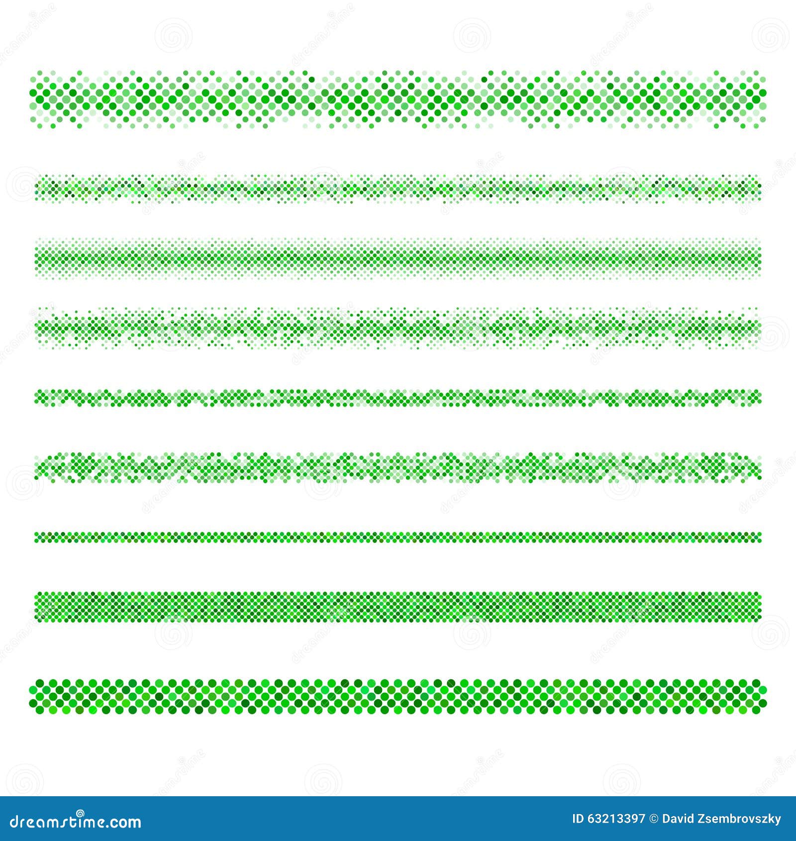 Design Elements - Green Mosaic Page Dividers Stock Vector ...
