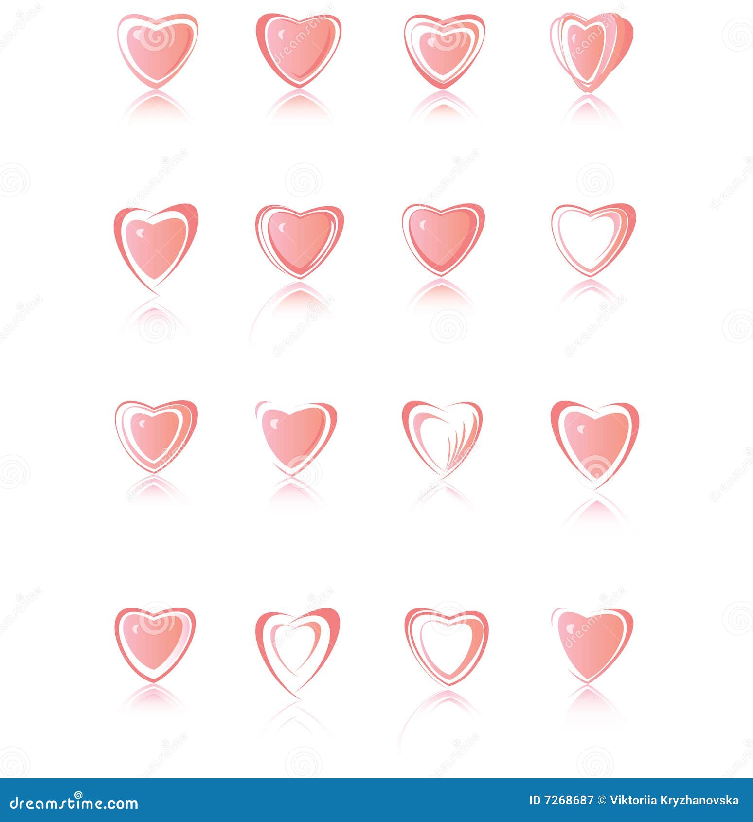 Design elements of heart stock vector. Illustration of decoration - 7268687