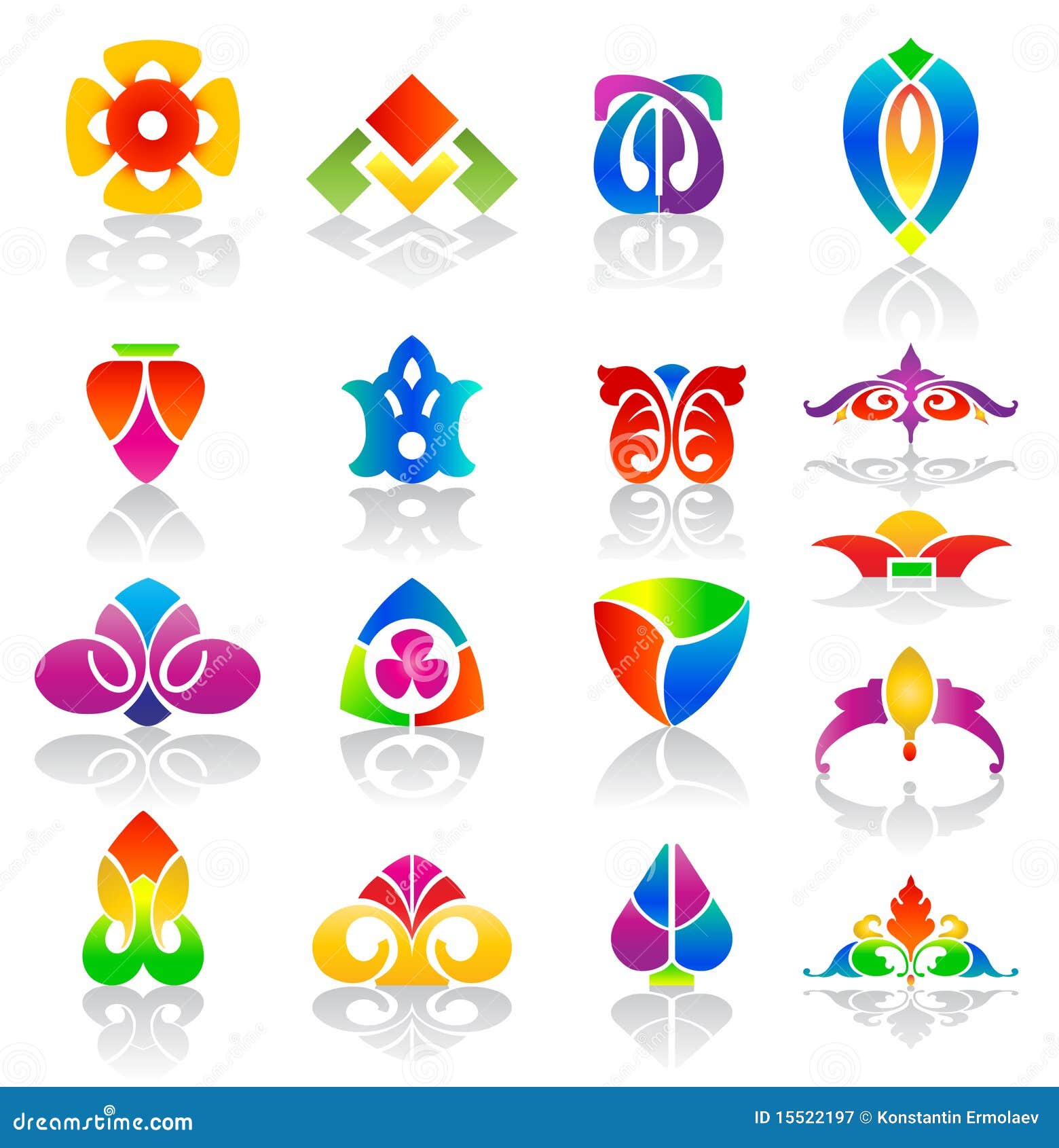 Design Elements. Icons. Vector Colorful Symbols Stock Illustration ...