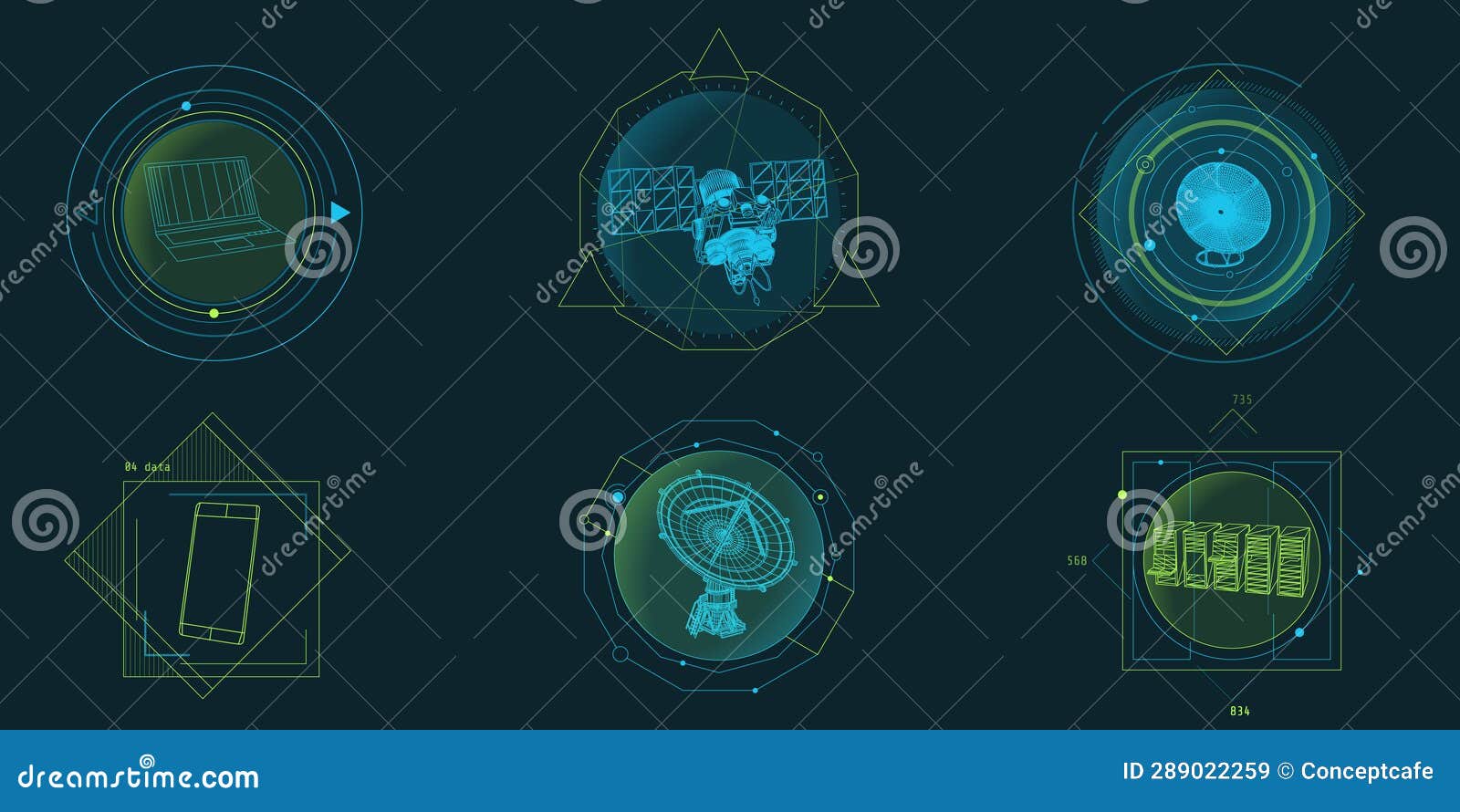 Design Elements for Infographic of Data Communication. Stock ...