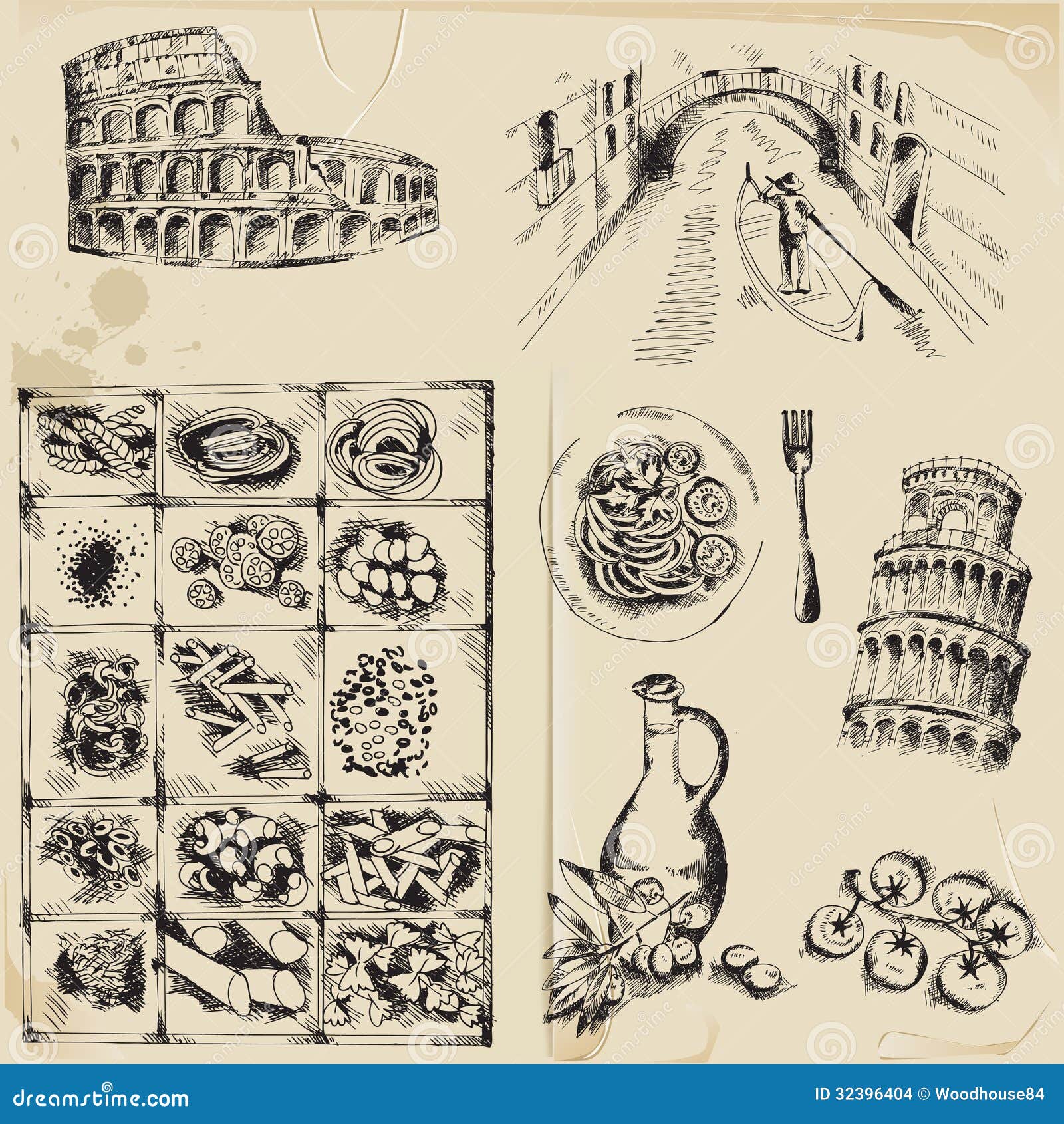 Design Elements - Italy Set Stock Vector - Illustration of graphic ...