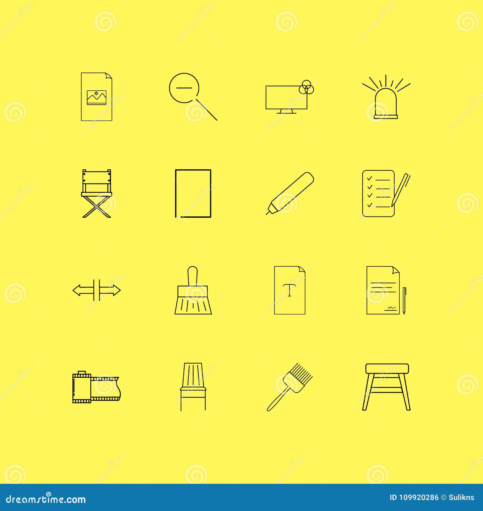 Devices linear icon set. stock vector. Illustration of simple - 109920286