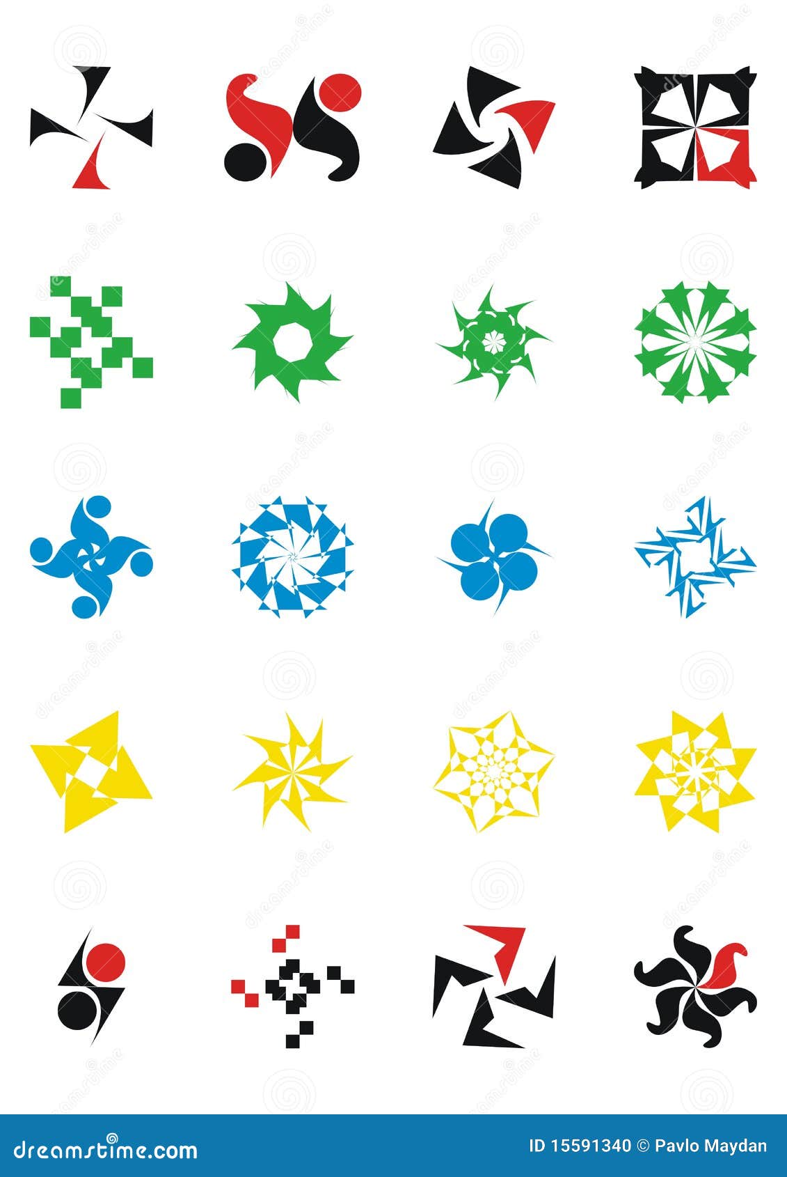 Design Elements. Logo Templates Pack Stock Vector - Illustration of ...