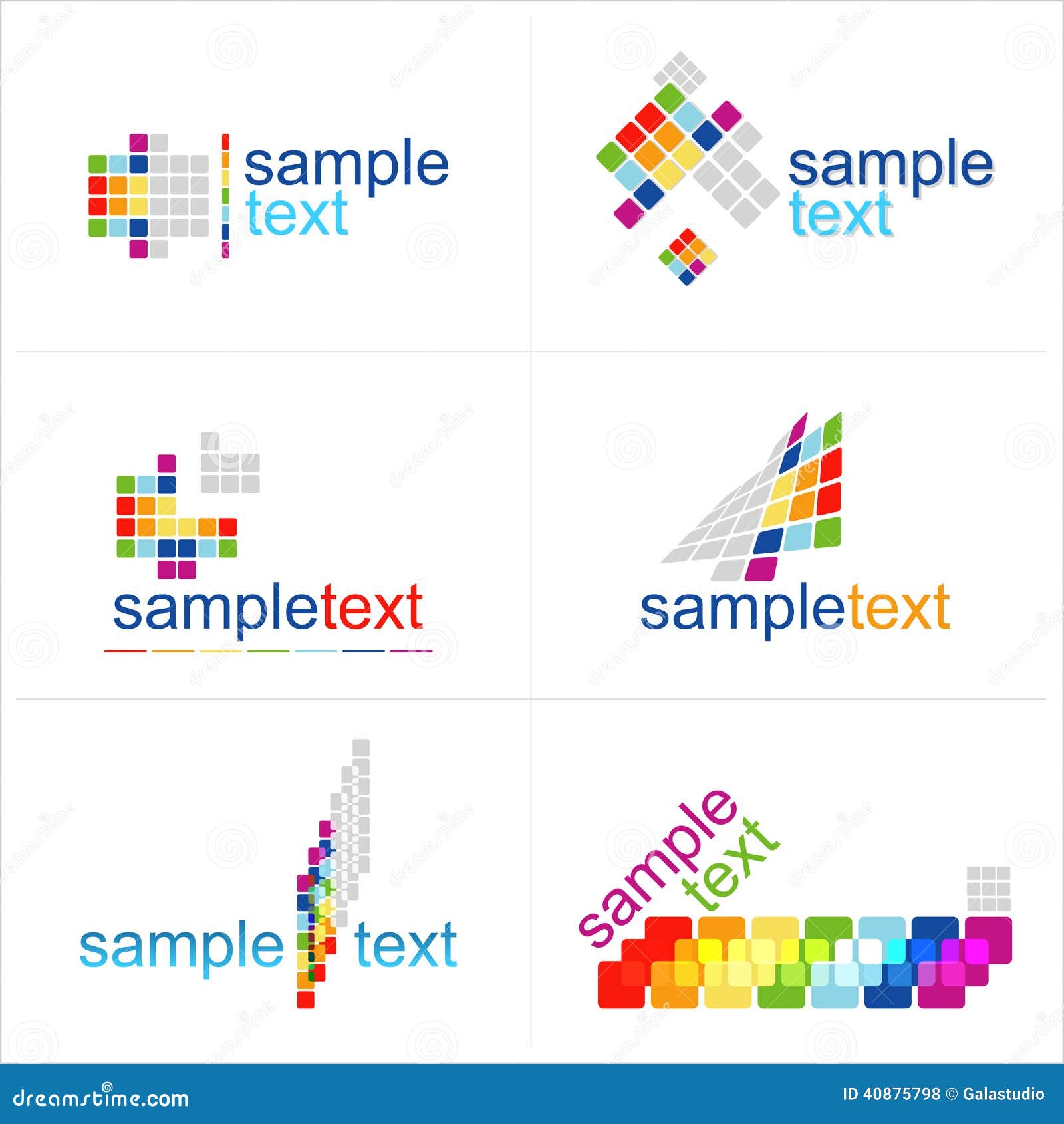 Design elements for logo. stock illustration. Illustration of green ...