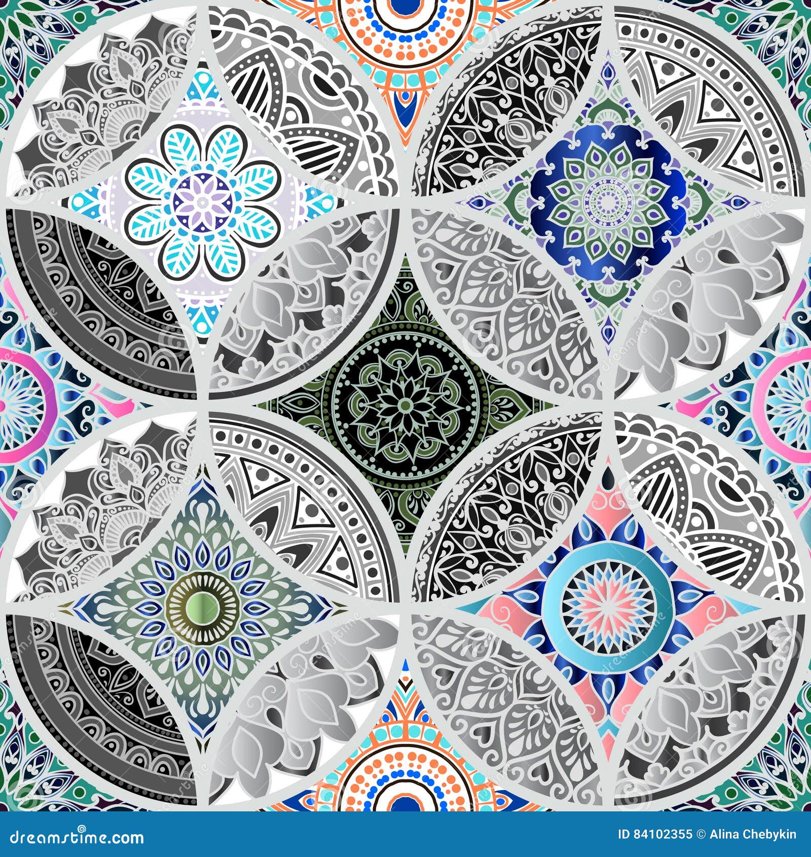 Design Elements with Moroccan Motif Stock Vector - Illustration of ...