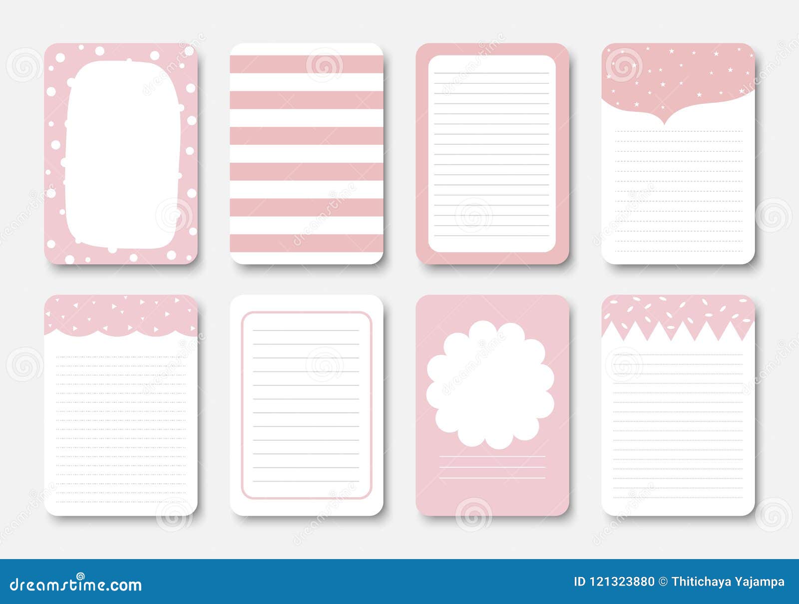 Design Elements for Notebook, Diary, Stickers and Other Template.vector ...