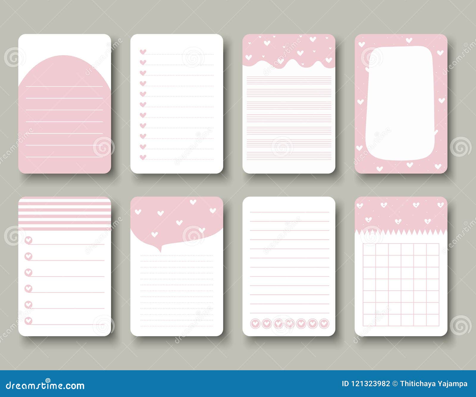 Design Elements for Notebook, Diary, Stickers and Other Template.vector ...