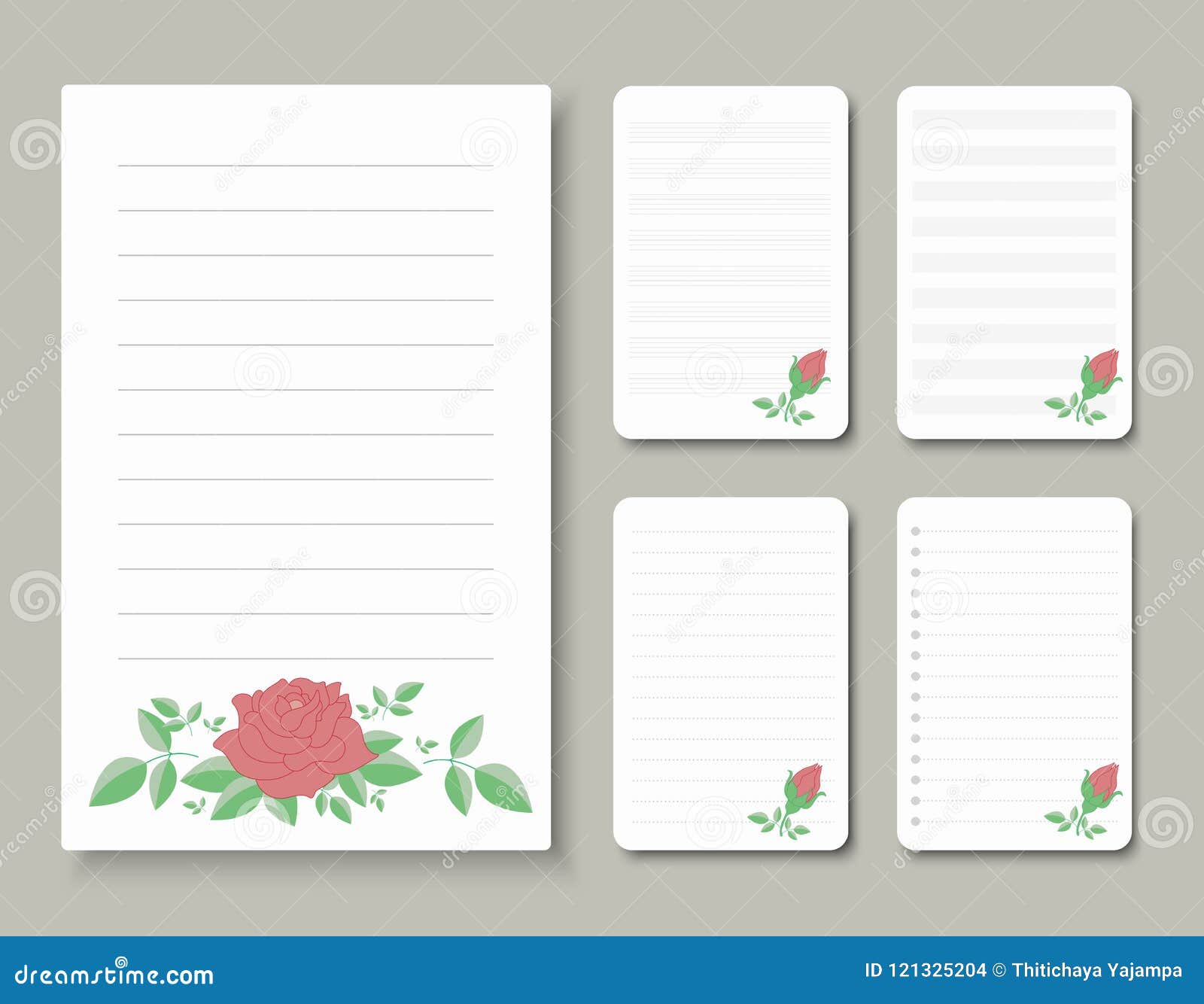 Design Elements for Notebook, Diary, Stickers and Other Template.vector ...