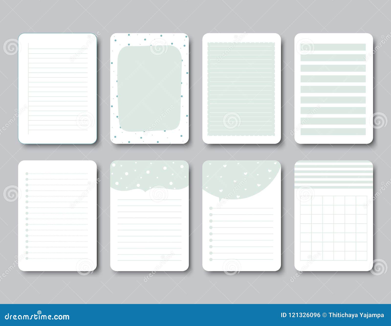Design Elements for Notebook, Diary, Stickers and Other Template.vector ...