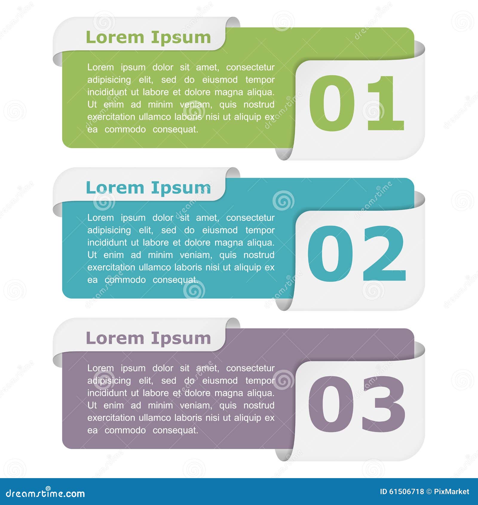 Design Elements with Numbers Stock Vector - Illustration of modern ...