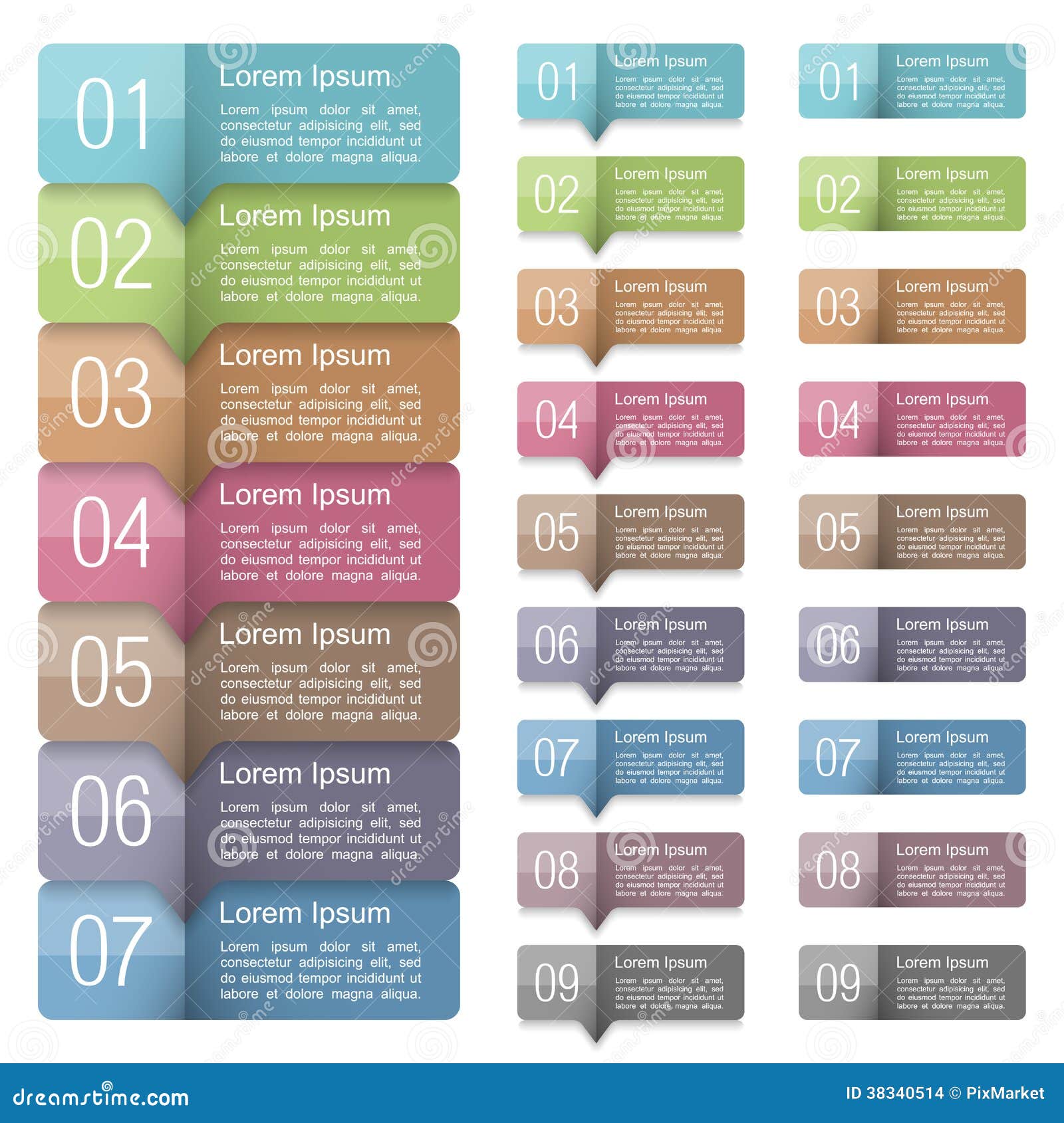 Design Elements with Numbers Stock Vector - Illustration of graphic ...