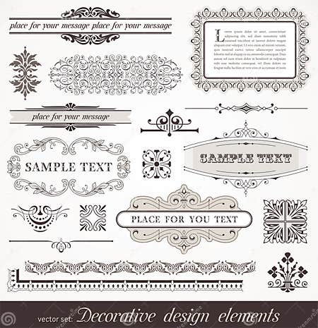 Design Elements & Page Decor Stock Vector - Illustration of design ...