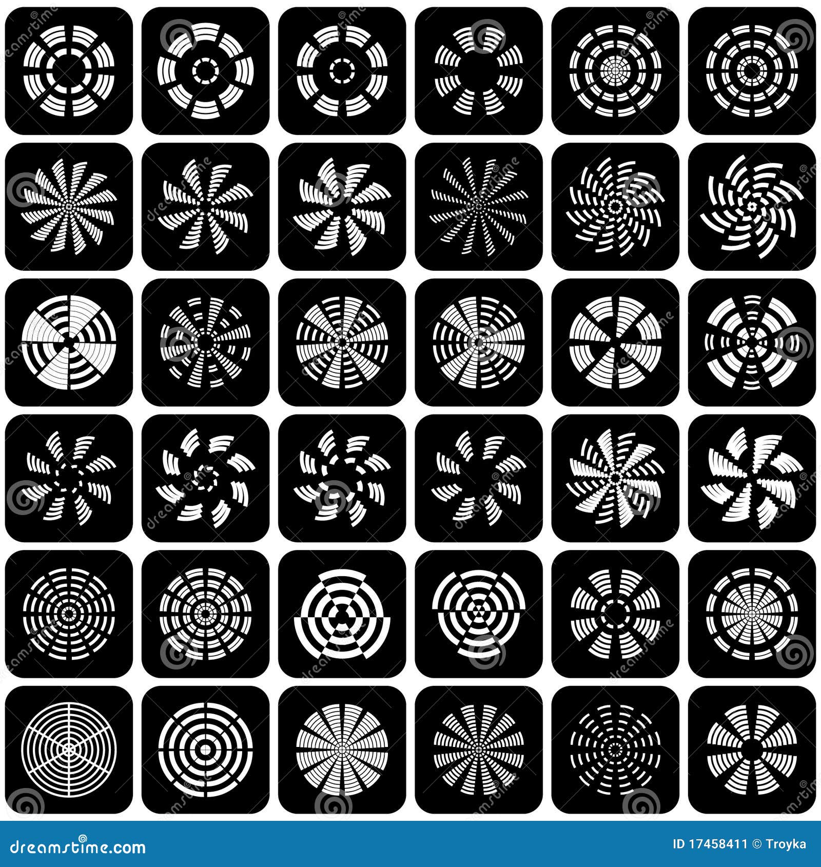 Design Elements with Rotation. Stock Vector - Illustration of rotation ...