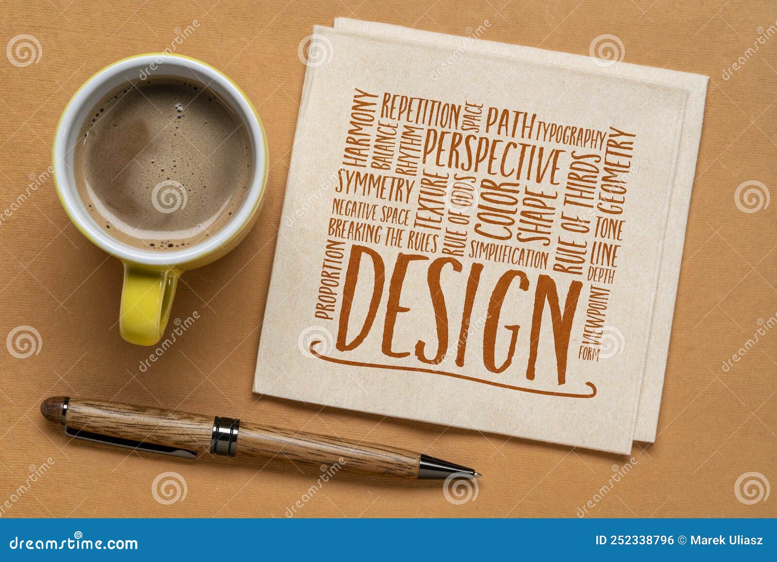 Design Elements and Rules Word Cloud Stock Photo - Image of text ...