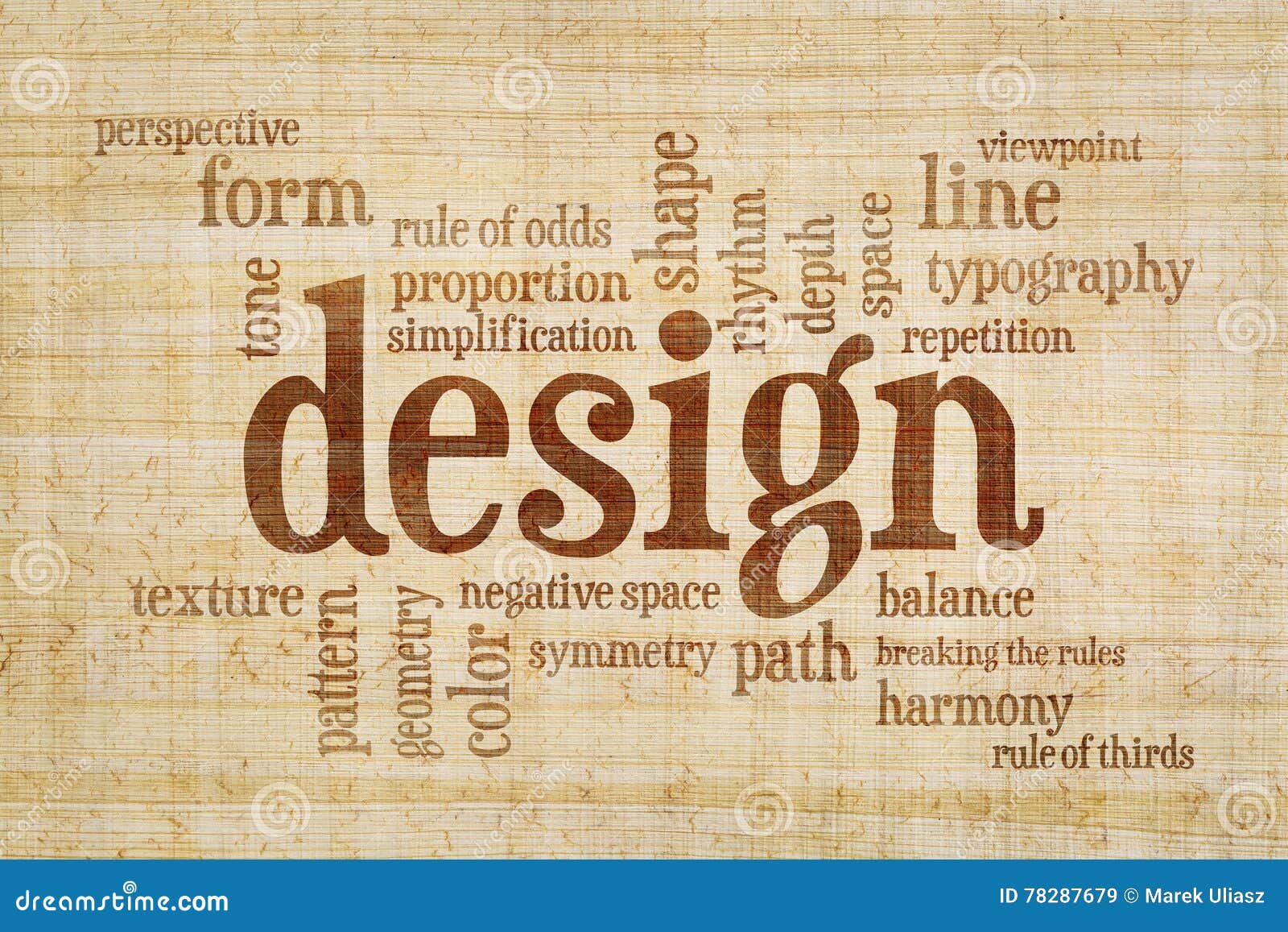 Design Elements and Rules Word Cloud Stock Image - Image of harmony ...